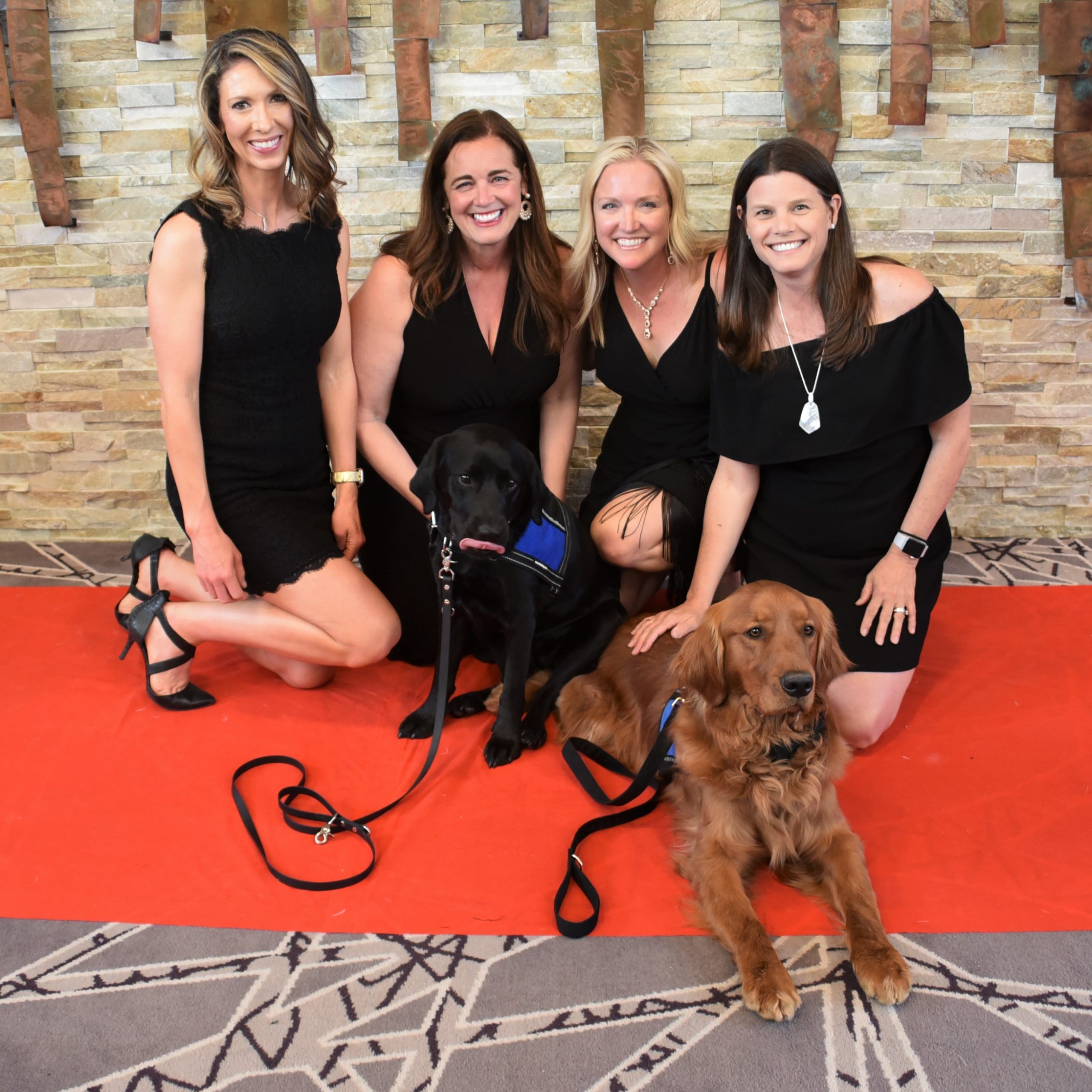 Chantel Underkofler, left, Suzanne Hanson, Kristin Miller, Annie Romano