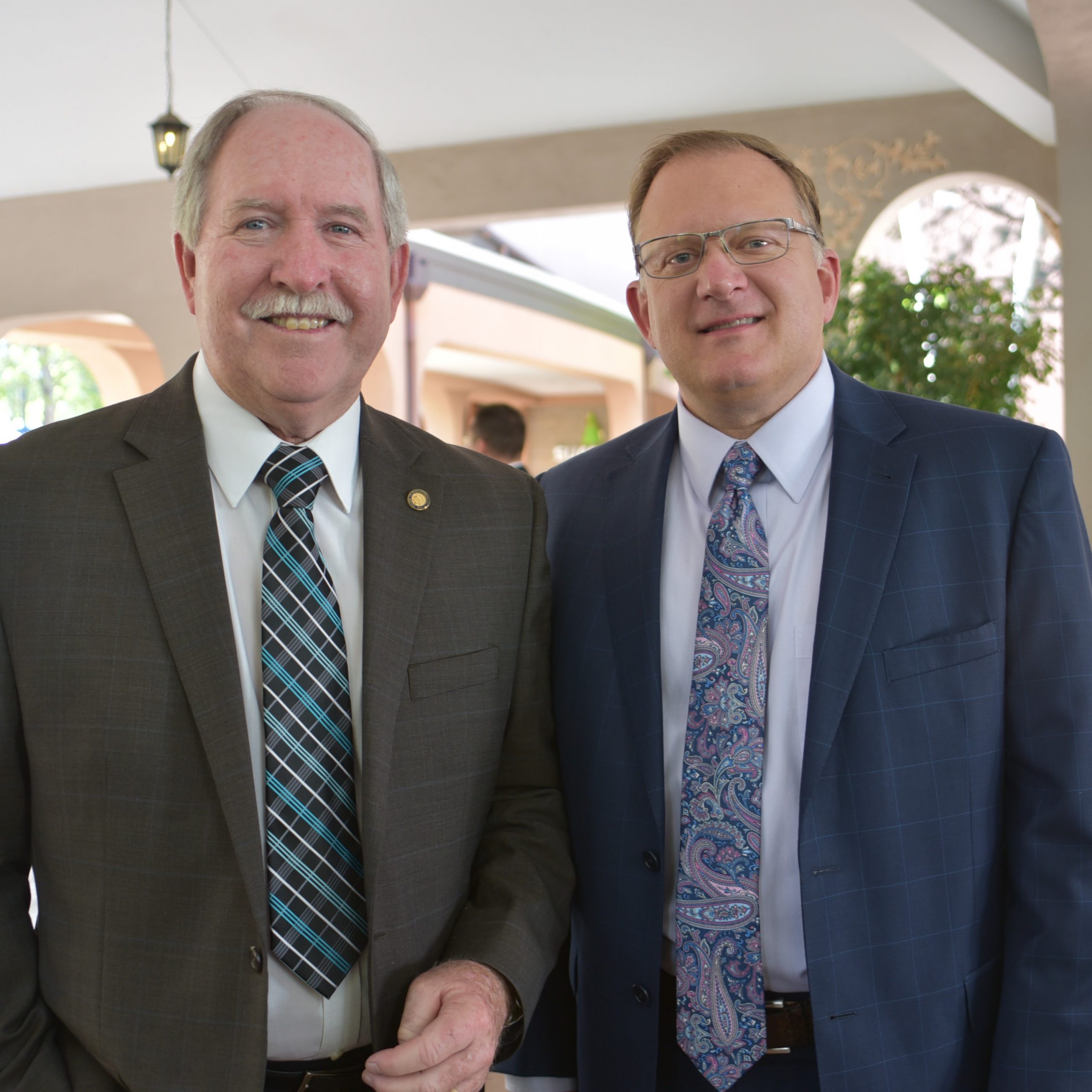 Bill Hellman, left, and Mark Zeigler, from beneficiary Clear The Air ...