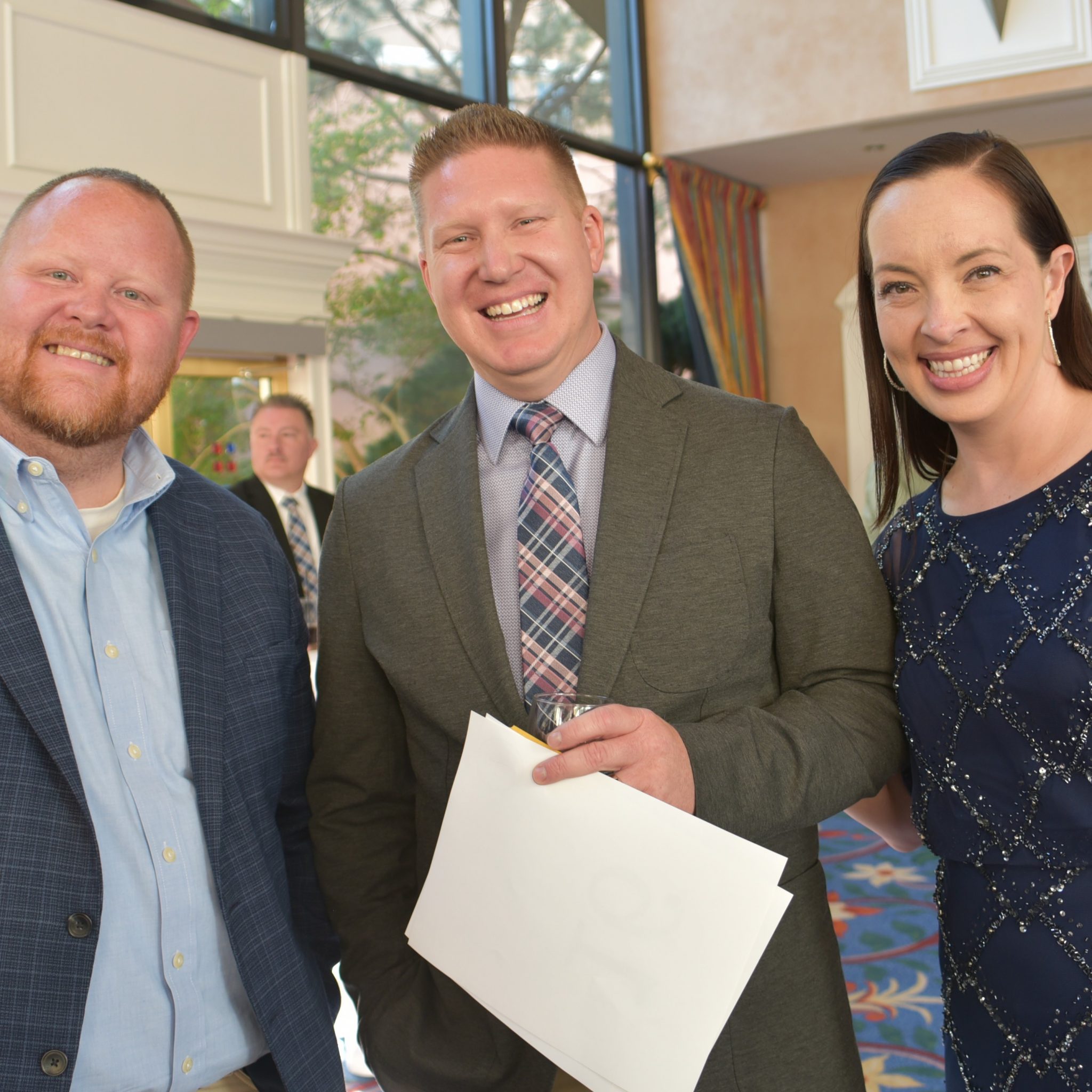Event Chair Todd Maul, left, honoree AJ Guanella, past Event Chair ...