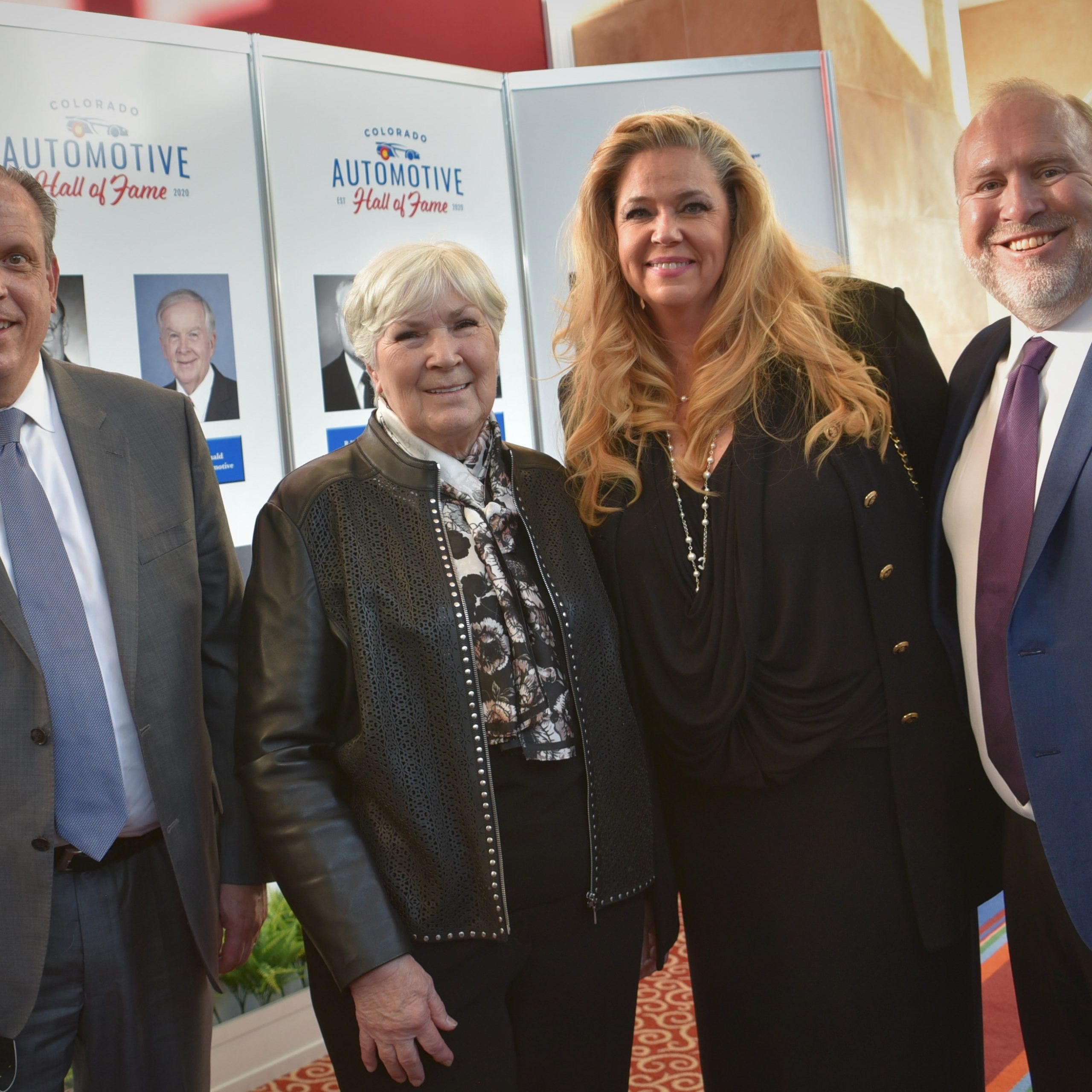 Dean Fitzpatrick, left, honoree Gail Miller, Judi and Brent Wood
