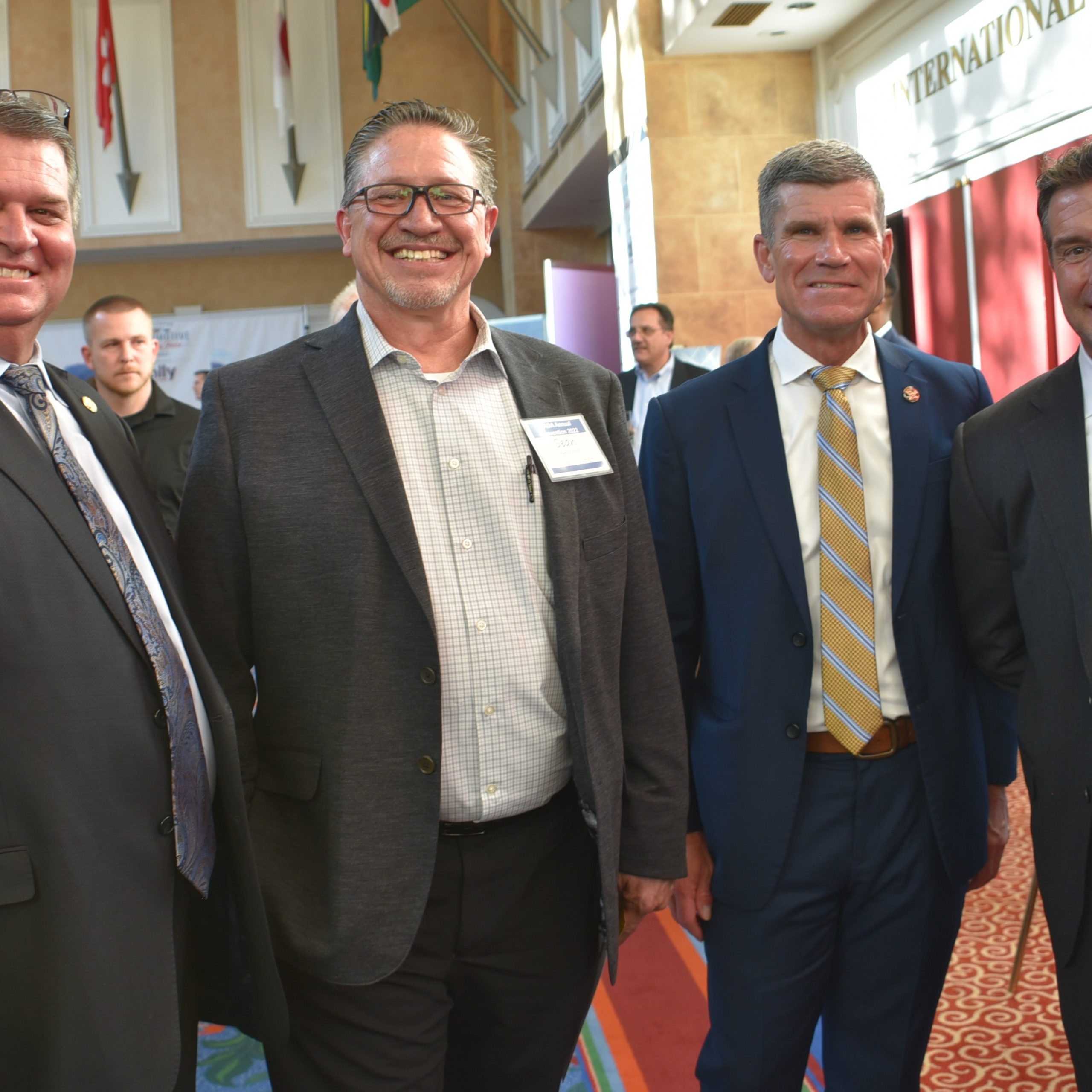 Alan Workman, left, Sean Parker, Nick Hefner, Lance Barraclough