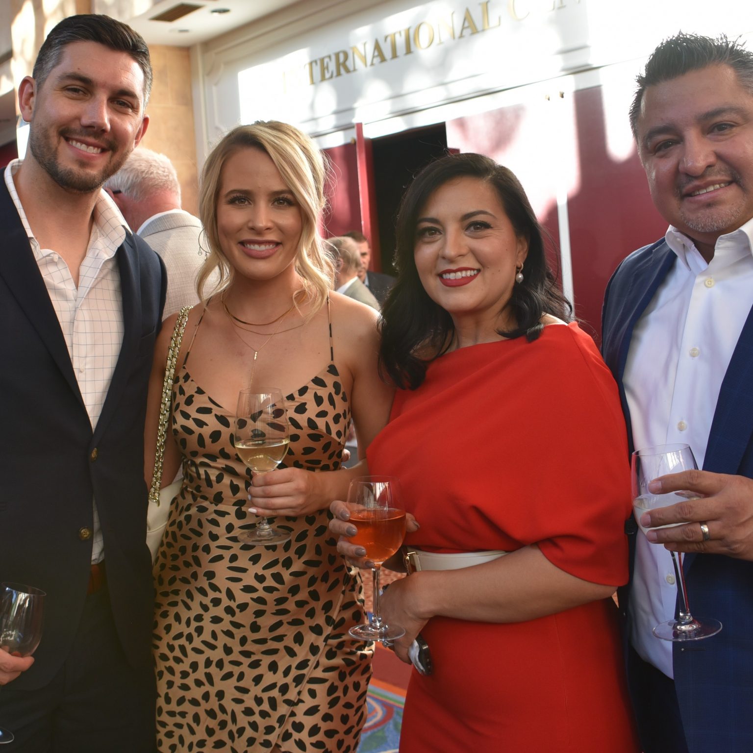 Mike and Kristina Manning, left, Peter and Christina Buckles, Gina ...