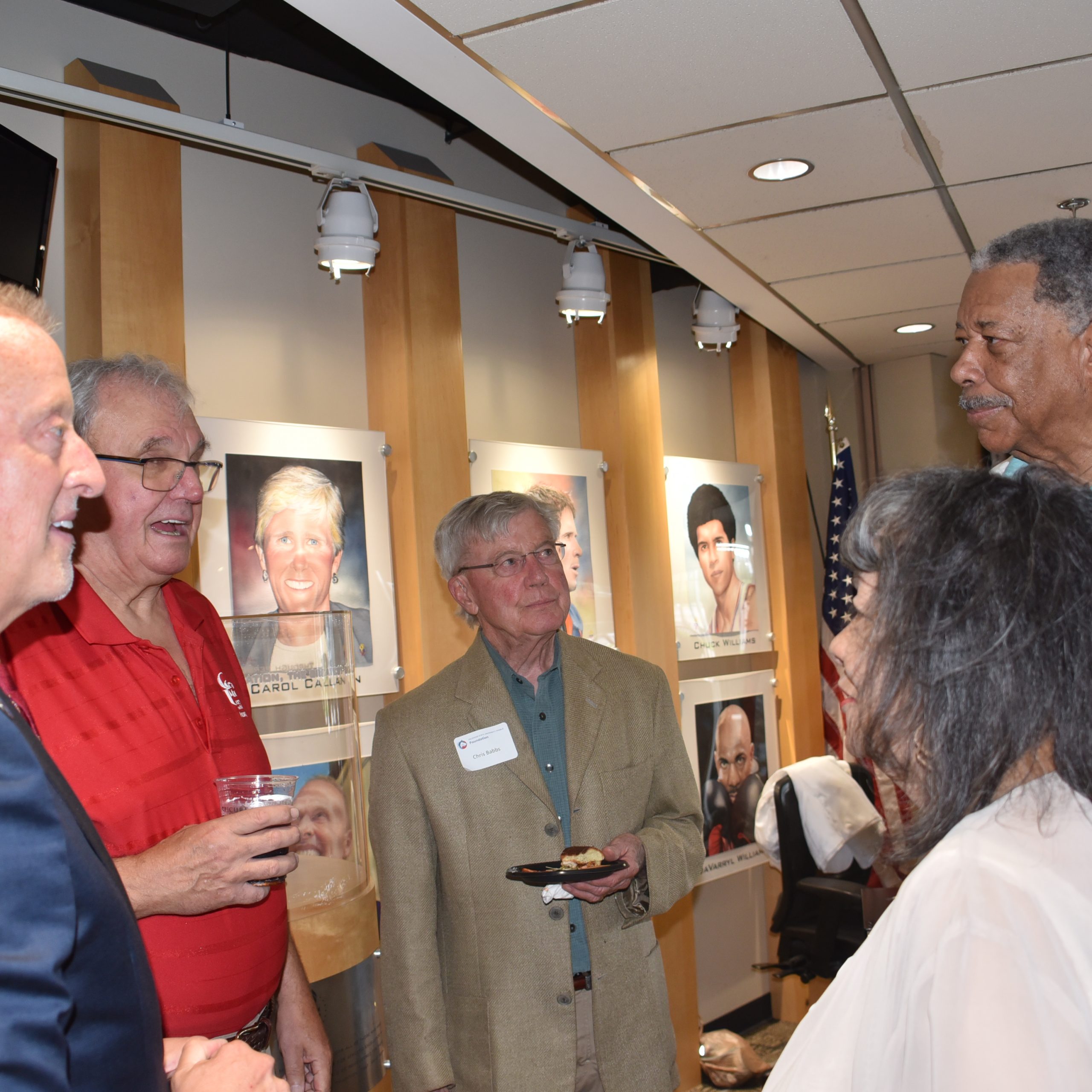 Dr. Timothy Mottet, Tim Simmons, Chris Babbs and Wellington and Wilma Webb