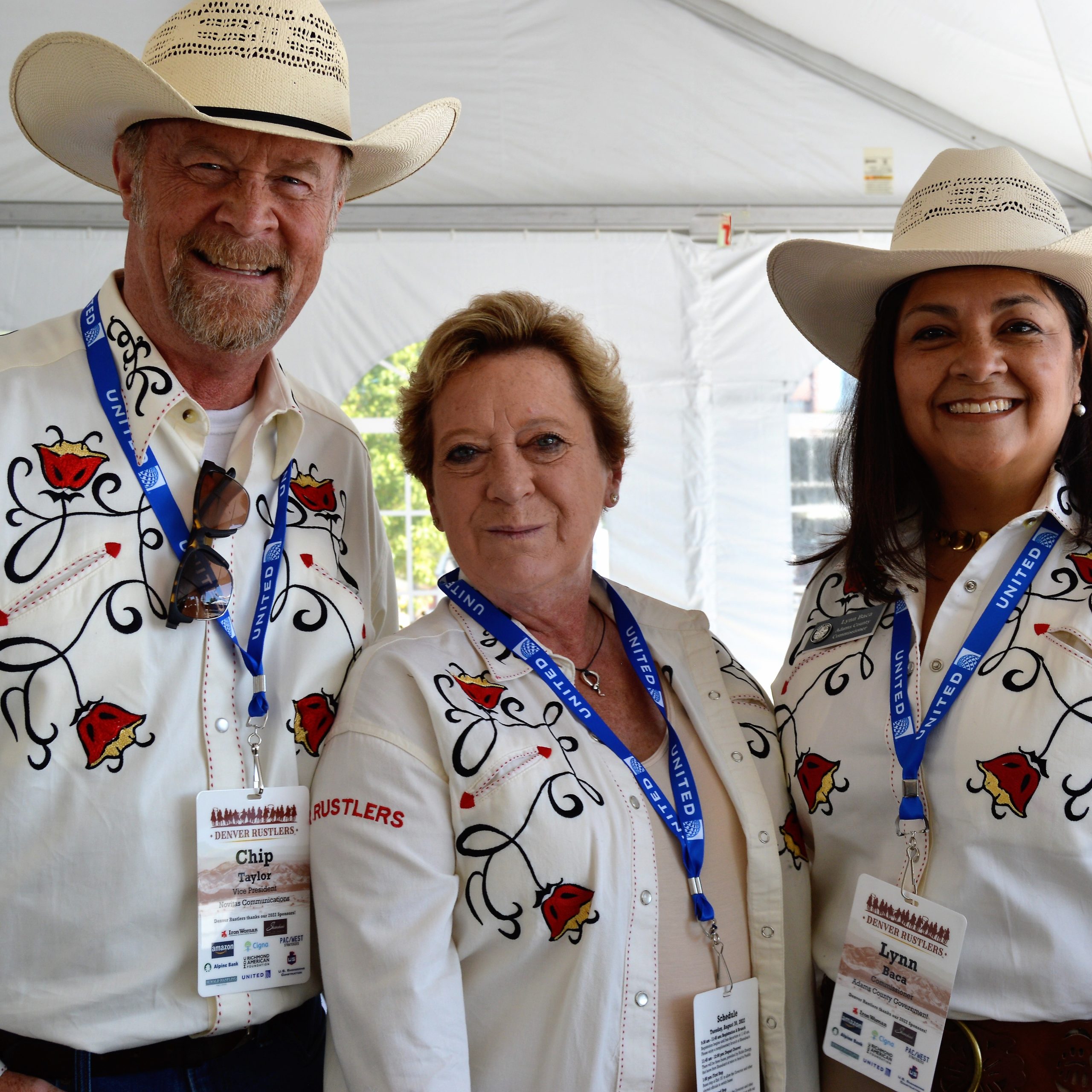 (l to r): Chip Taylor, Totsy Rees, Lynn Baca