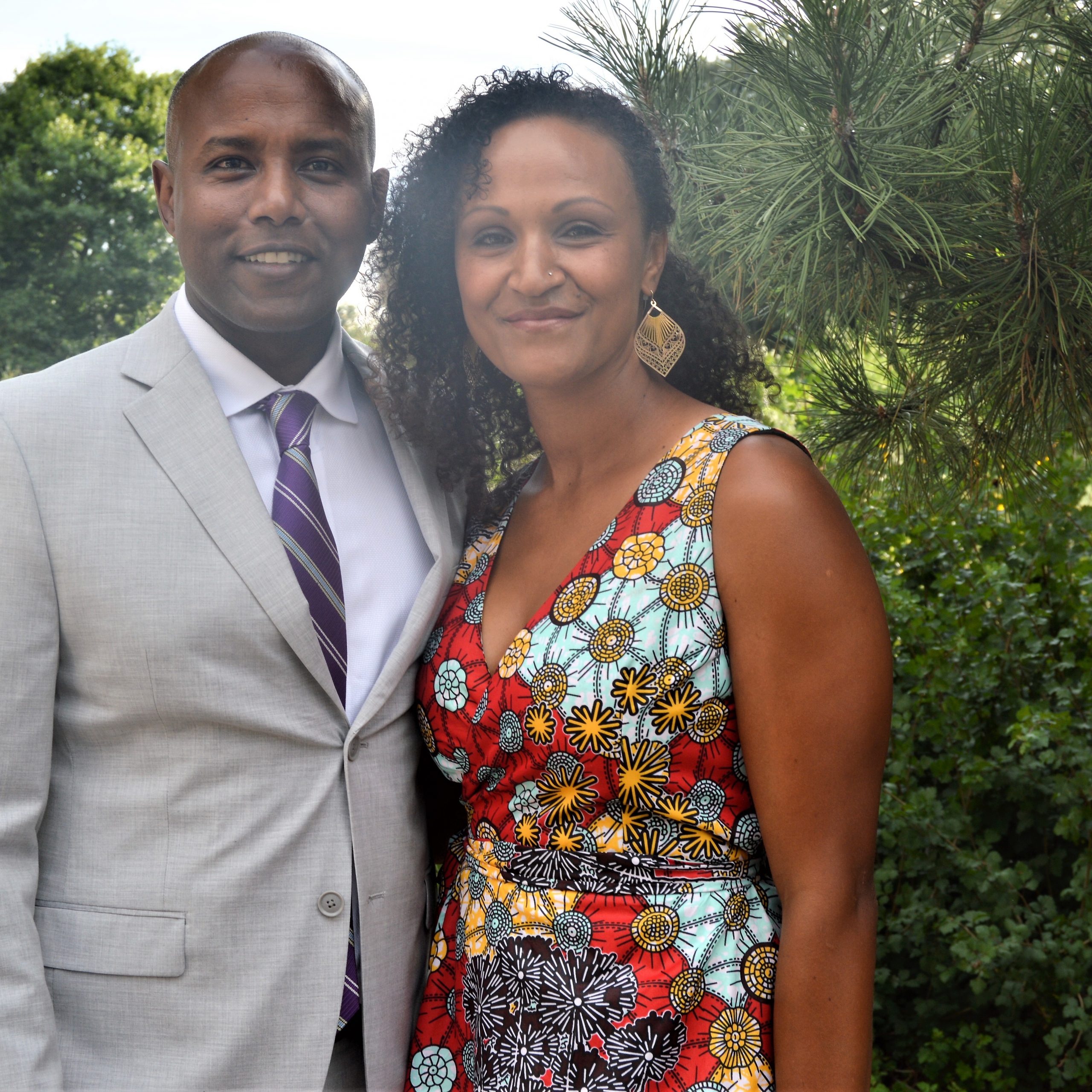 Arkan Haile (left) and Nazrawit Medhanie