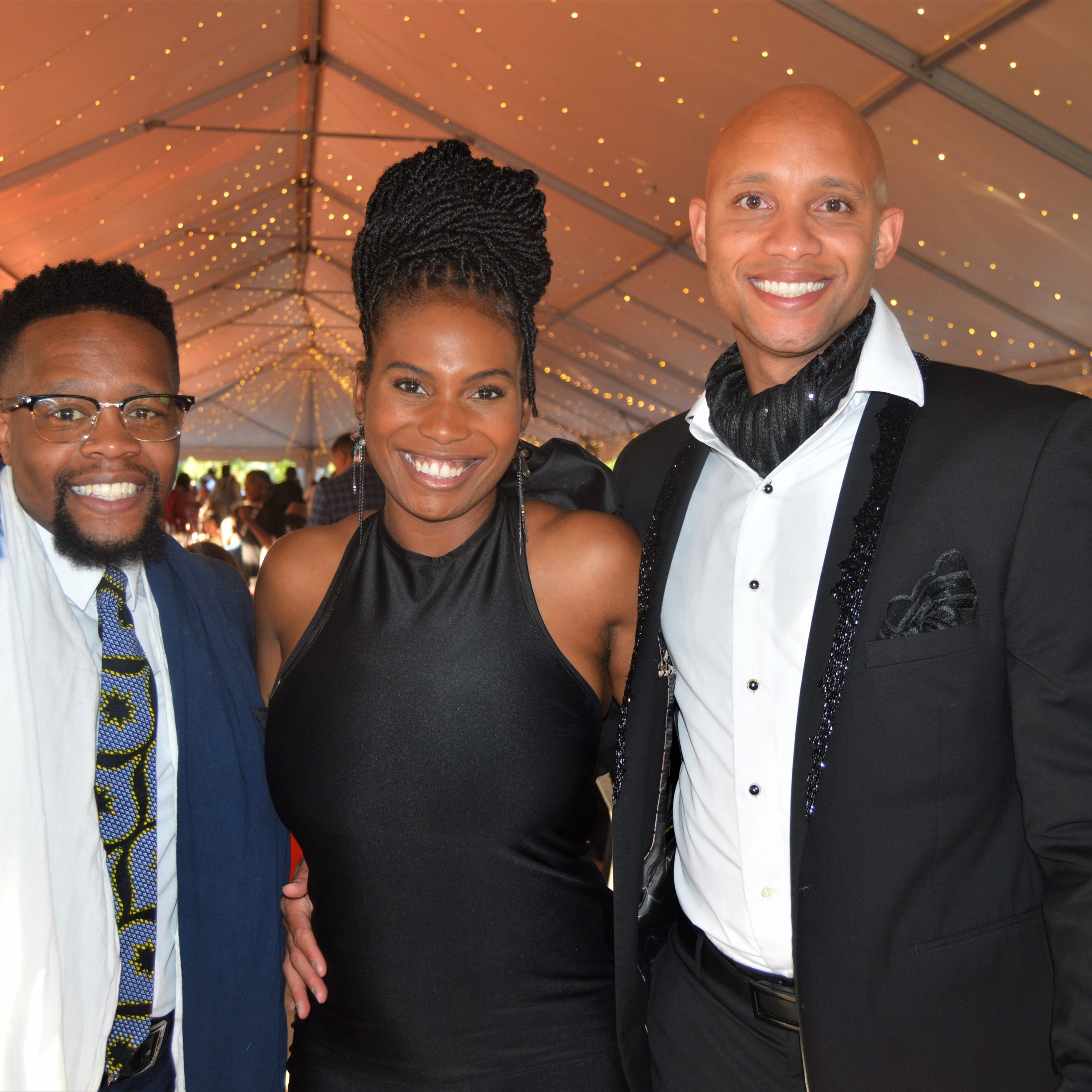 Steven Cartwright (left), with LaNeisha Booker and Ianandra Booker