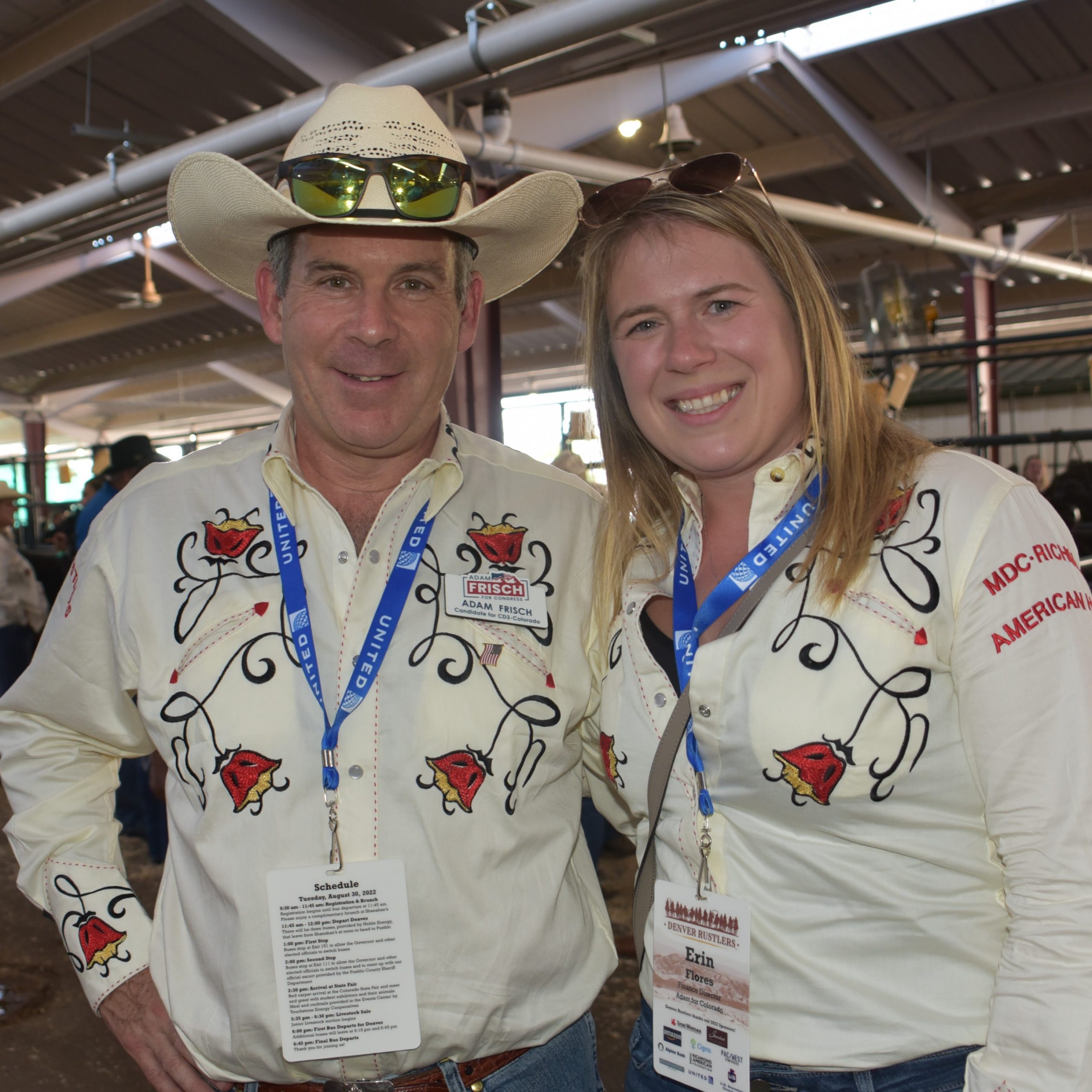 Adam Frisch and Erin Flores