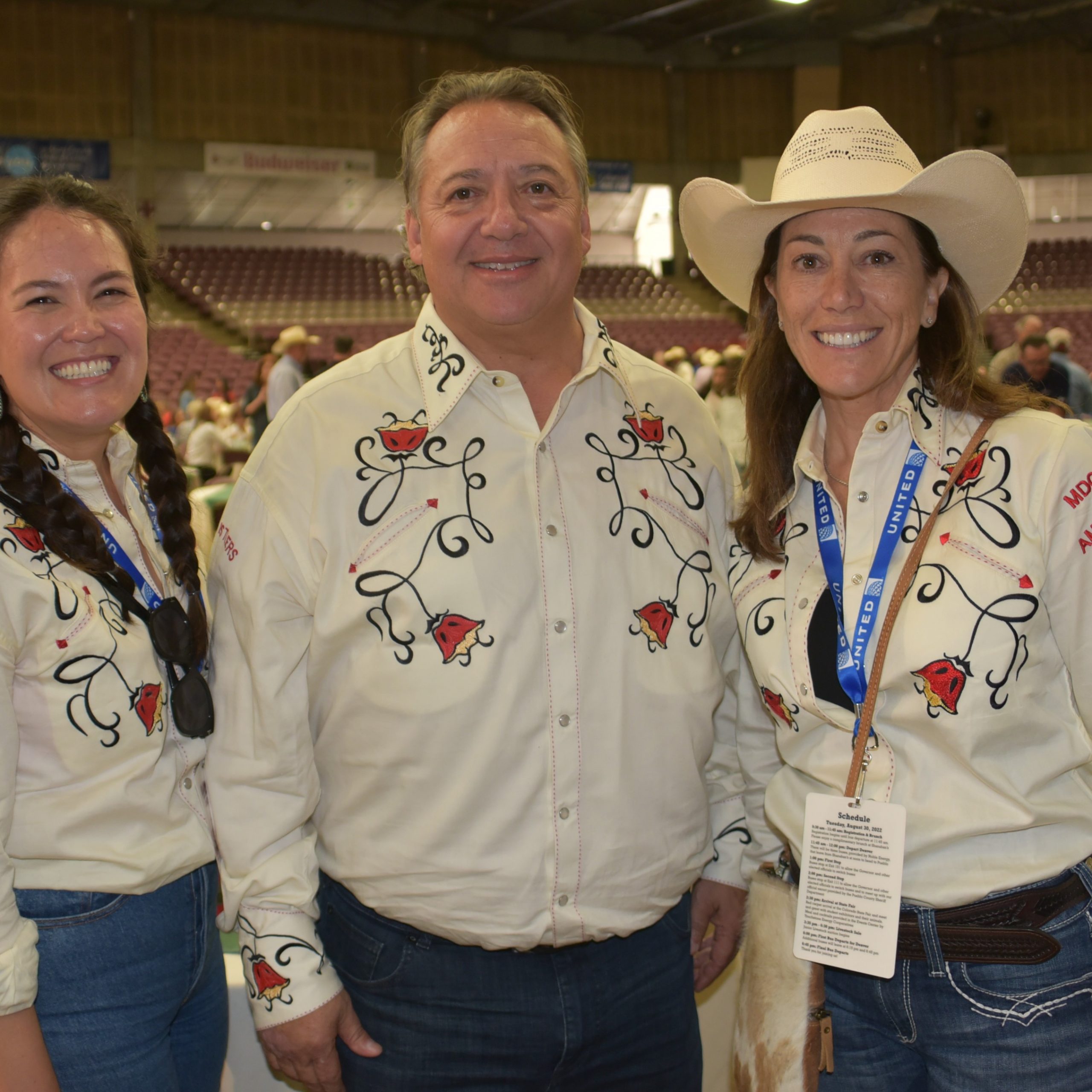 Kaycee Gerhart, left, RD Sewald, Janine Davidson