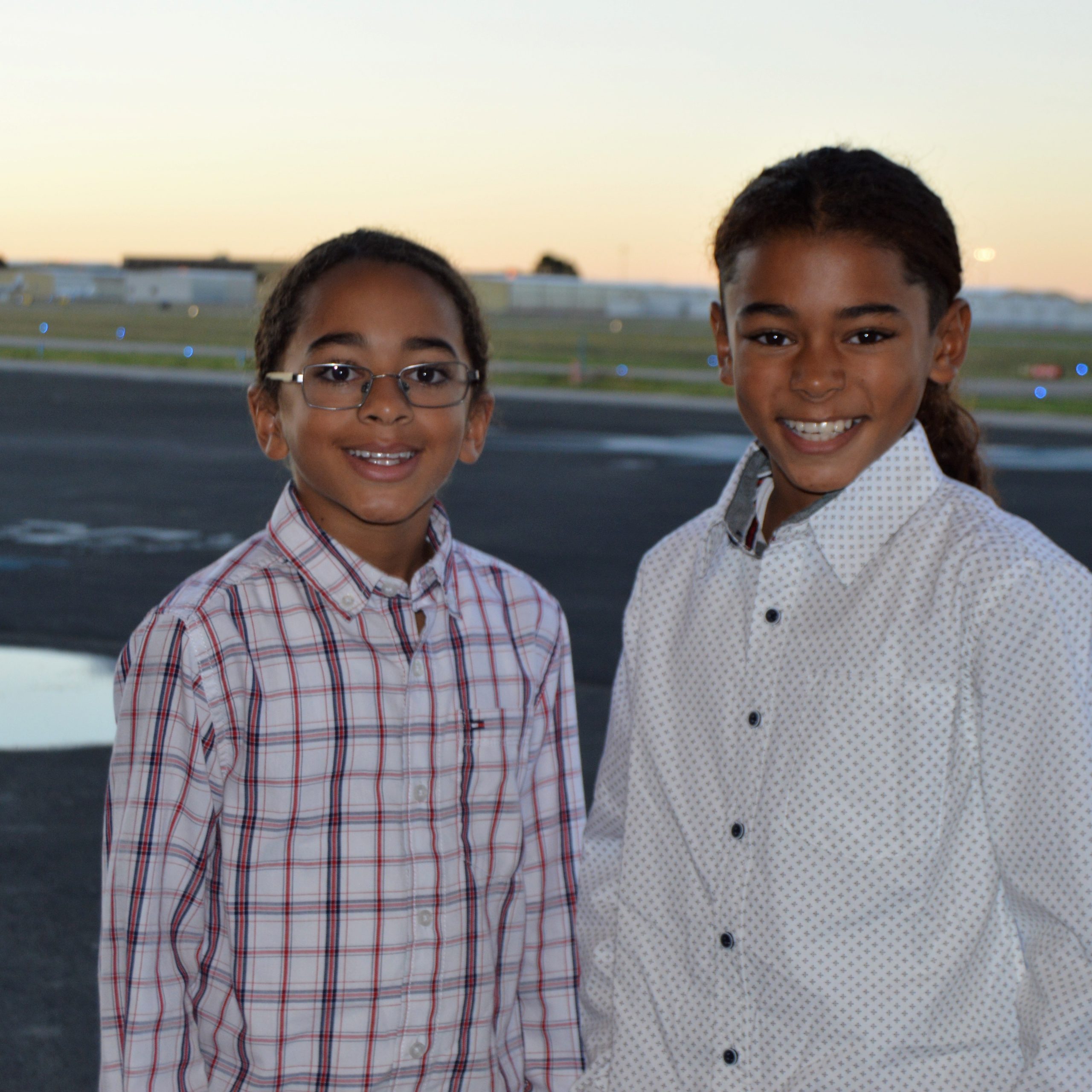 Lucas (left) and Logan Turner