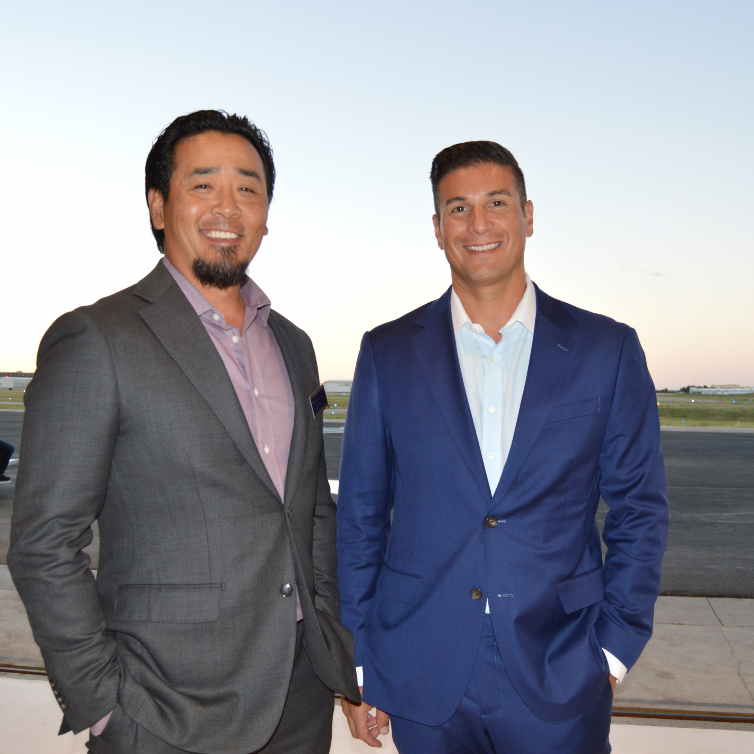 Colin Daugherty (left) with Nathaniel Romero