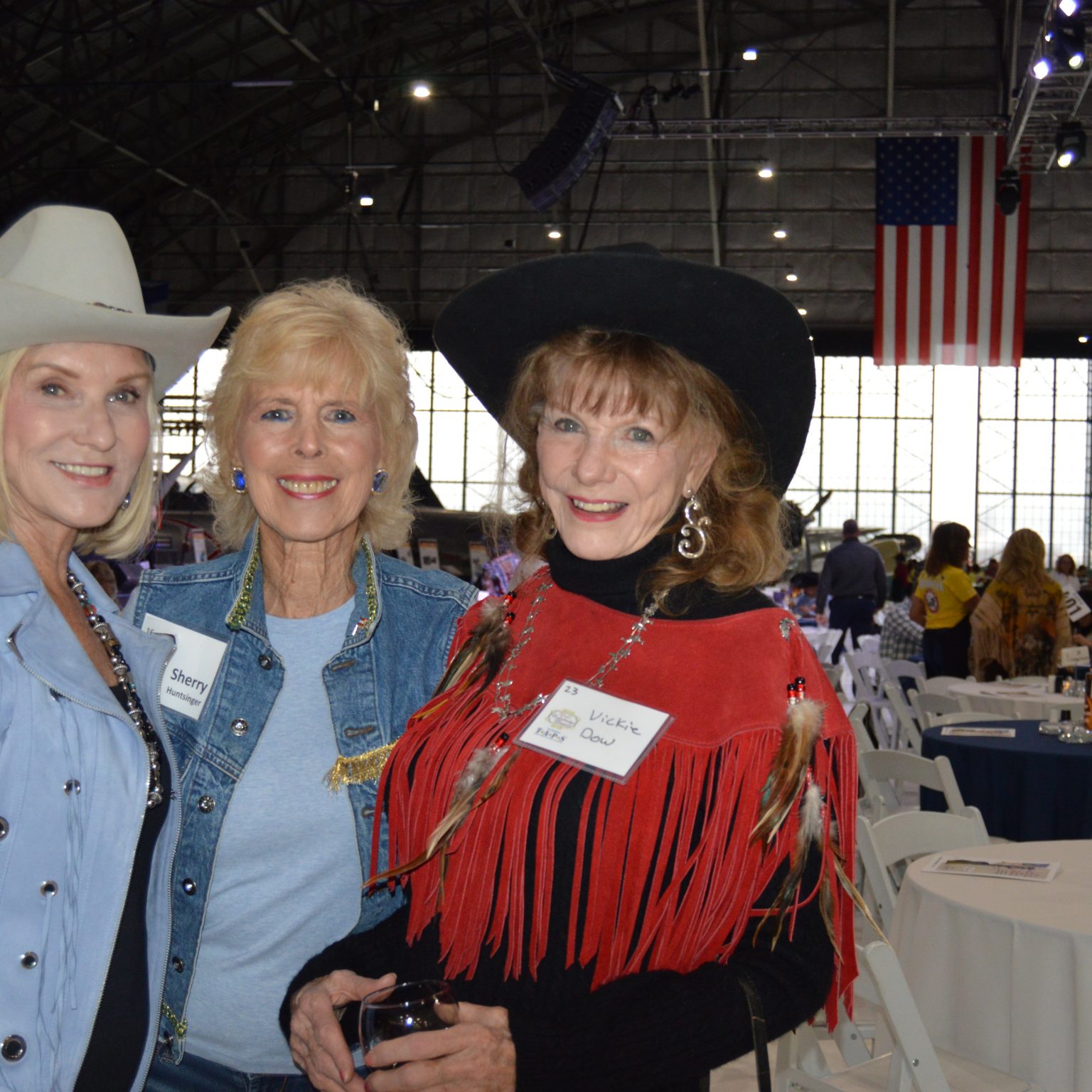 Executive Committe member and sponsor Edie Marks (left) and Saundra Sweeney