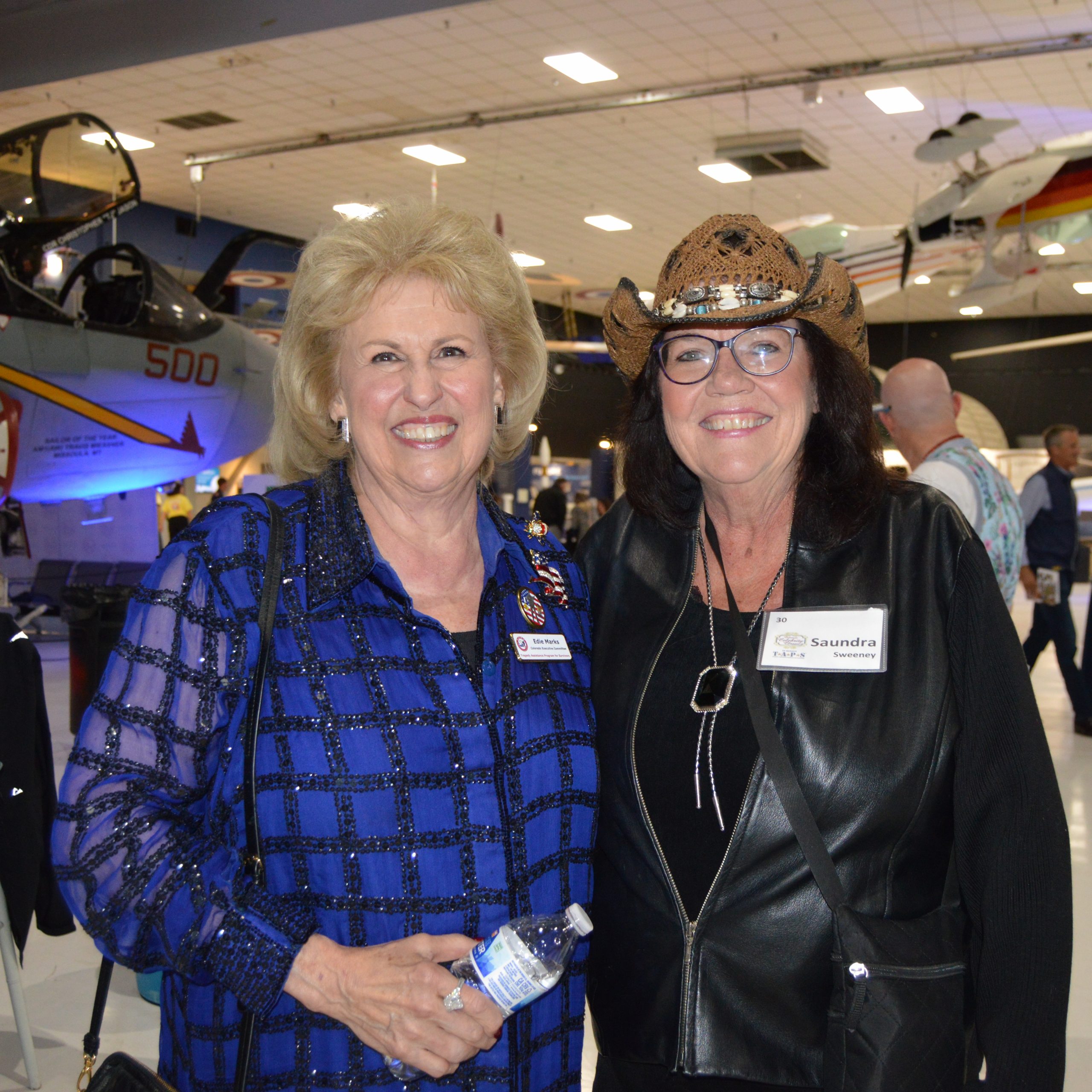 Executive Committe member and sponsor Edie Marks (left) and Saundra Sweeney