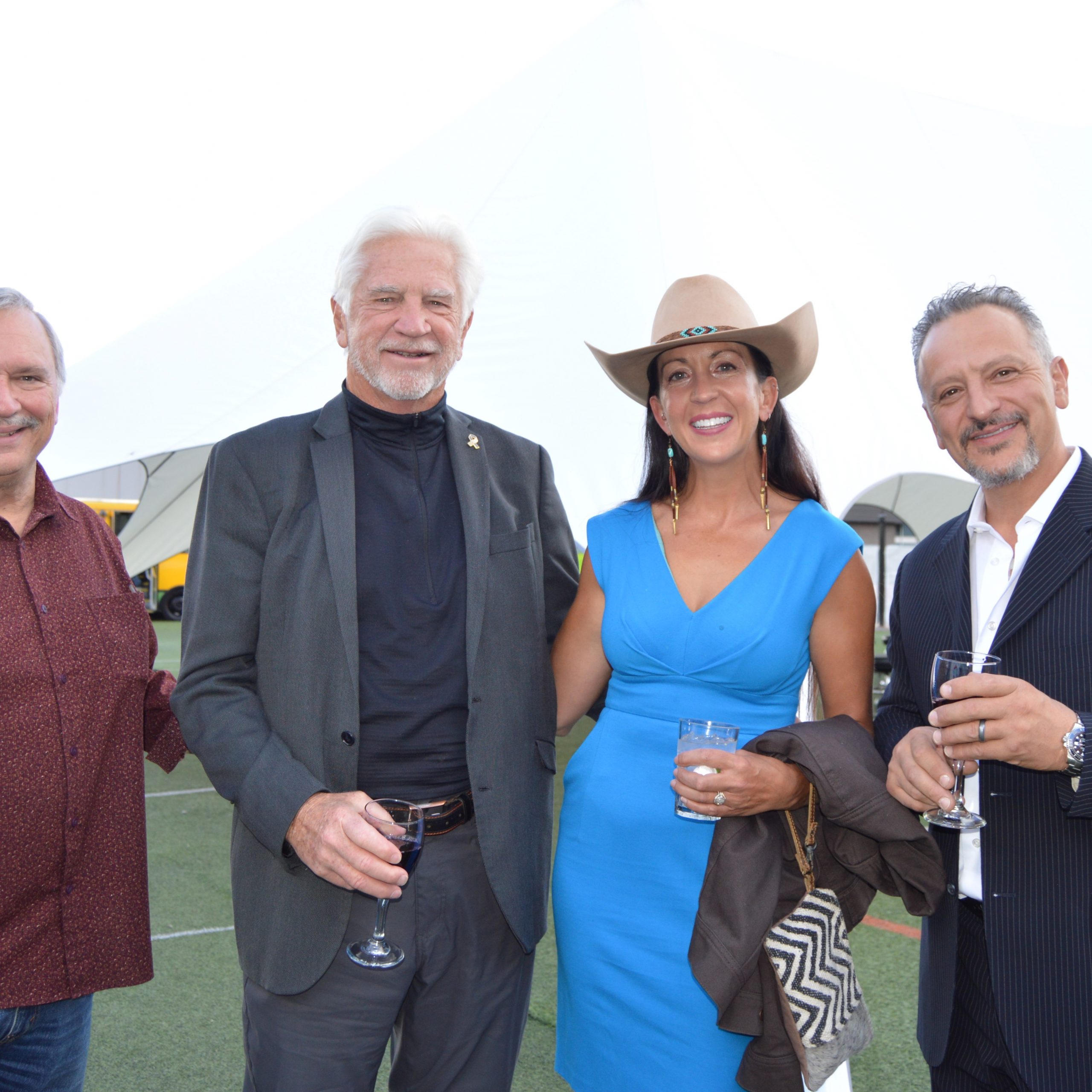(l to r): Denver City Councilman Kevin Flynn, John Faught, Anna Clare ...