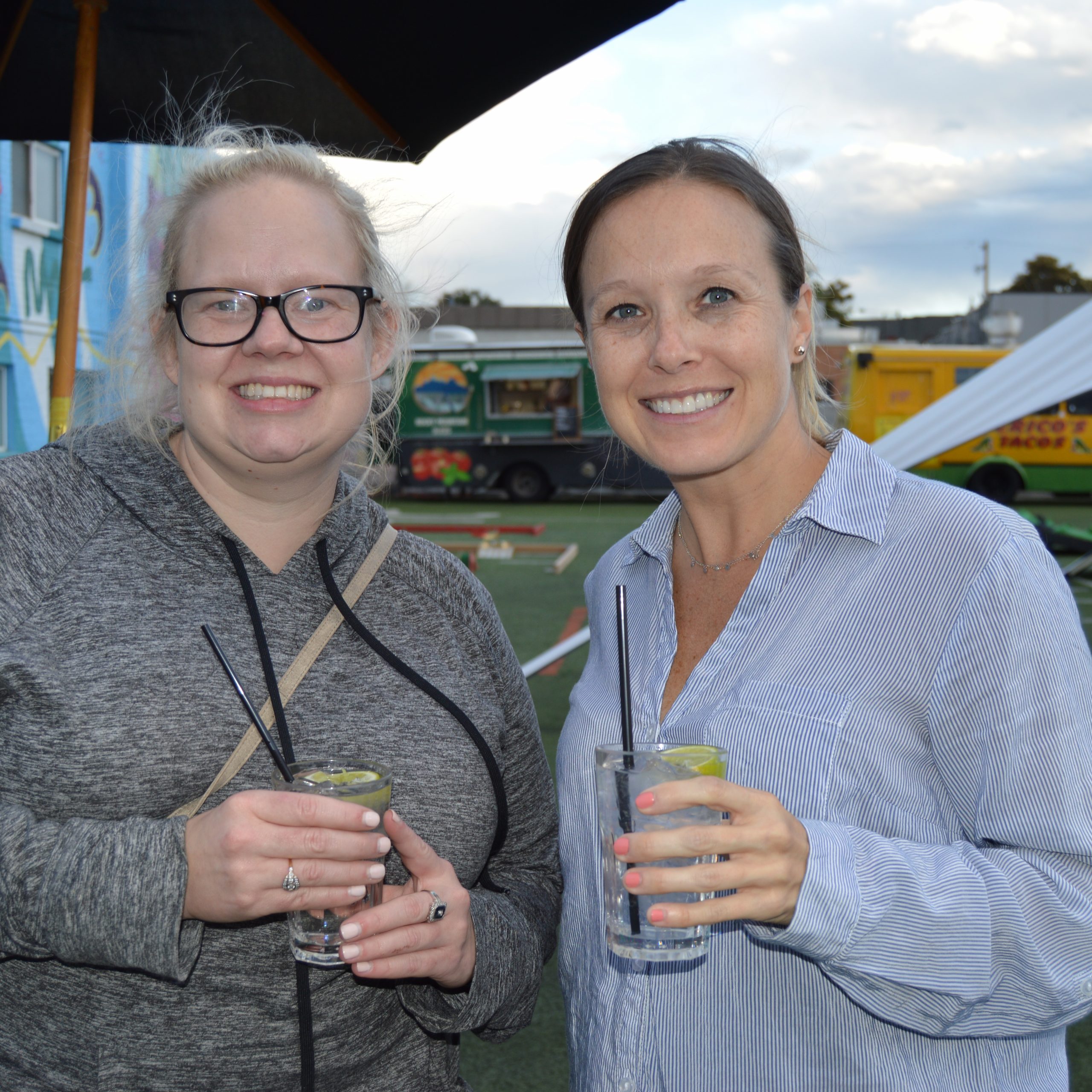 Lindsay Paige (left) and Melissa Cook