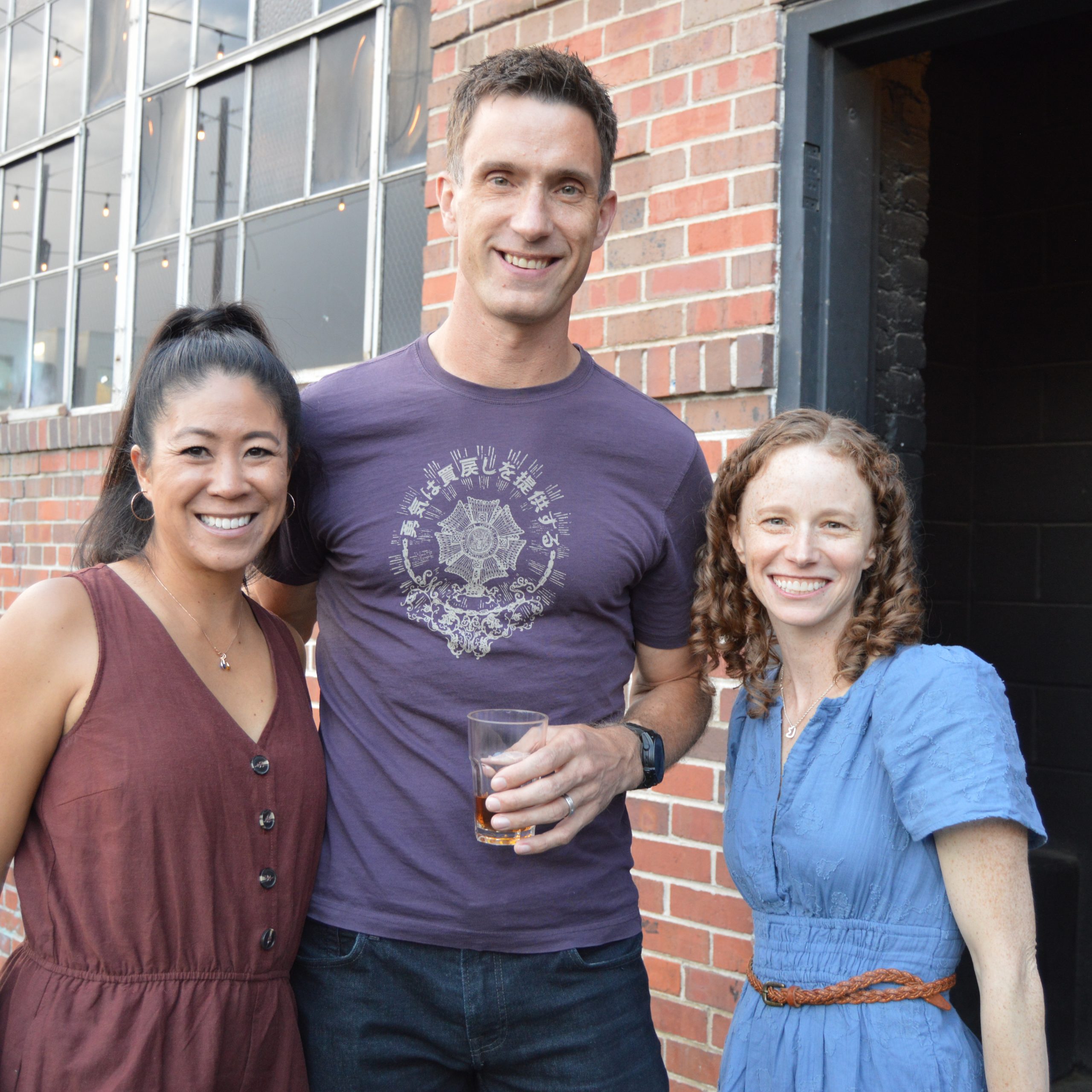 Kynnie and Joel Martin (left), with a friend