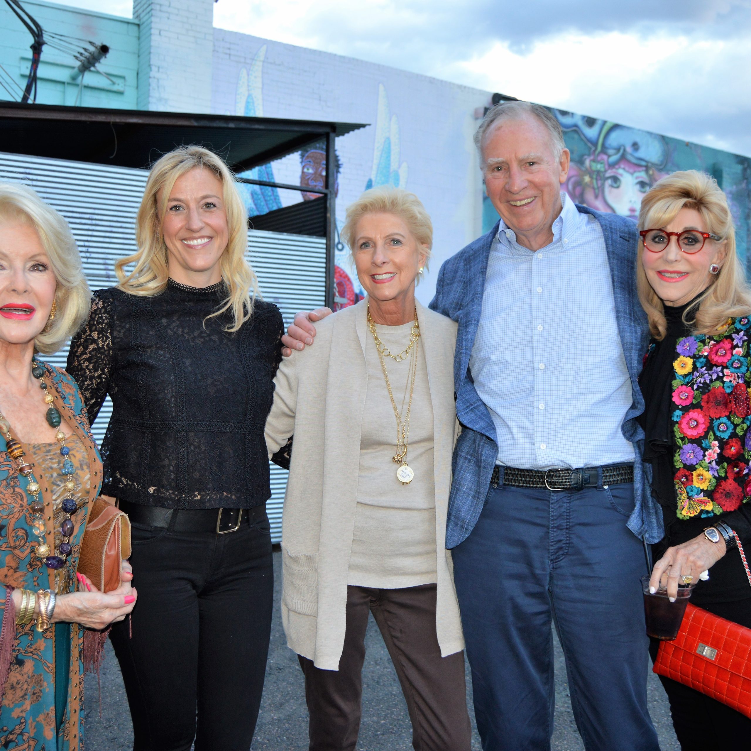 (l to r): Dianne Huttner, Elizabeth Peros, MJ and Paul Powers, Cindy Farber