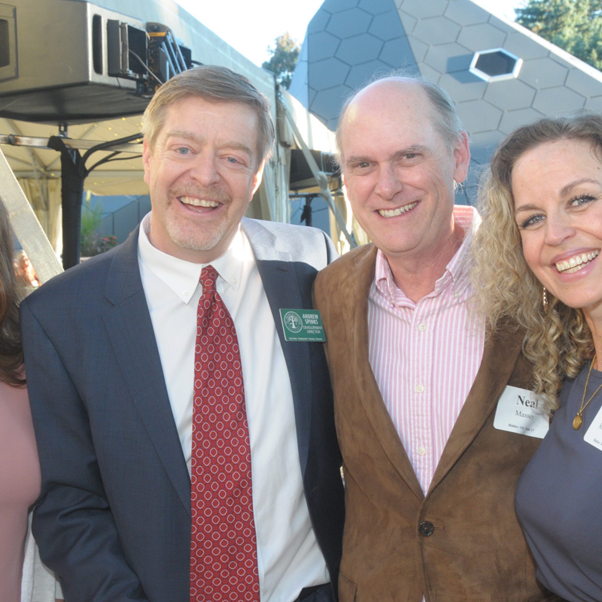 Michelle Massey, Neal Massey, Development Director Andrew Spinks ...