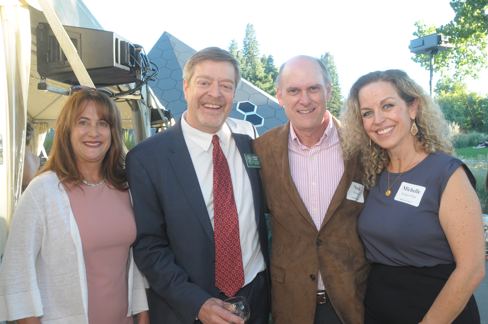 Michelle Massey, Neal Massey, Development Director Andrew Spinks ...