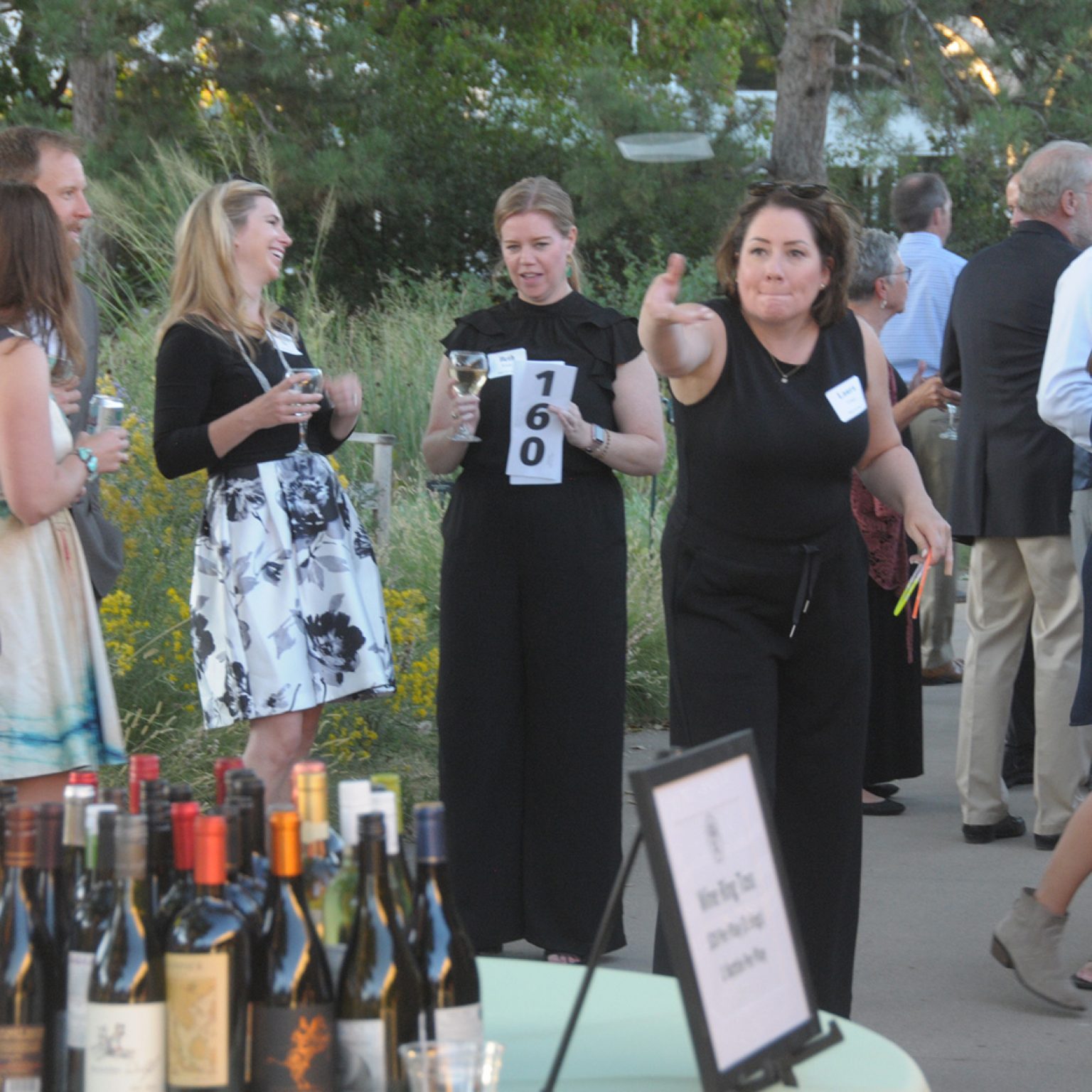 The ring toss provided a fun and competitive challenge for wine lovers