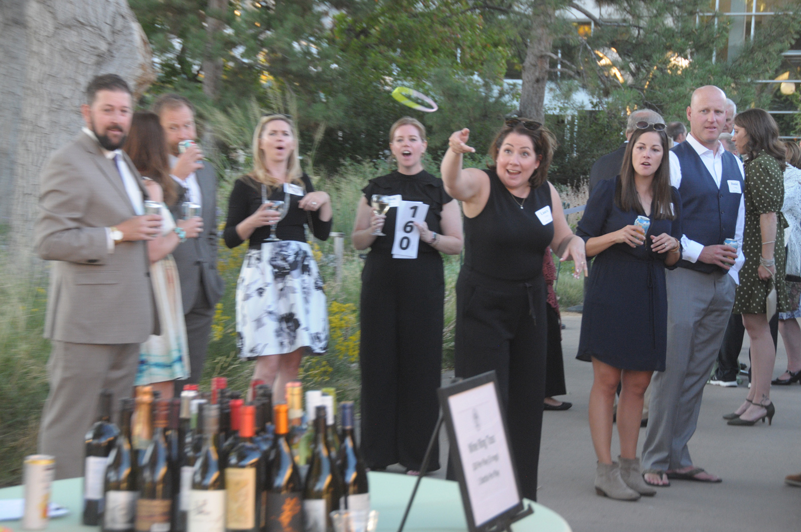 The ring toss provided a fun and competitive challenge for wine lovers