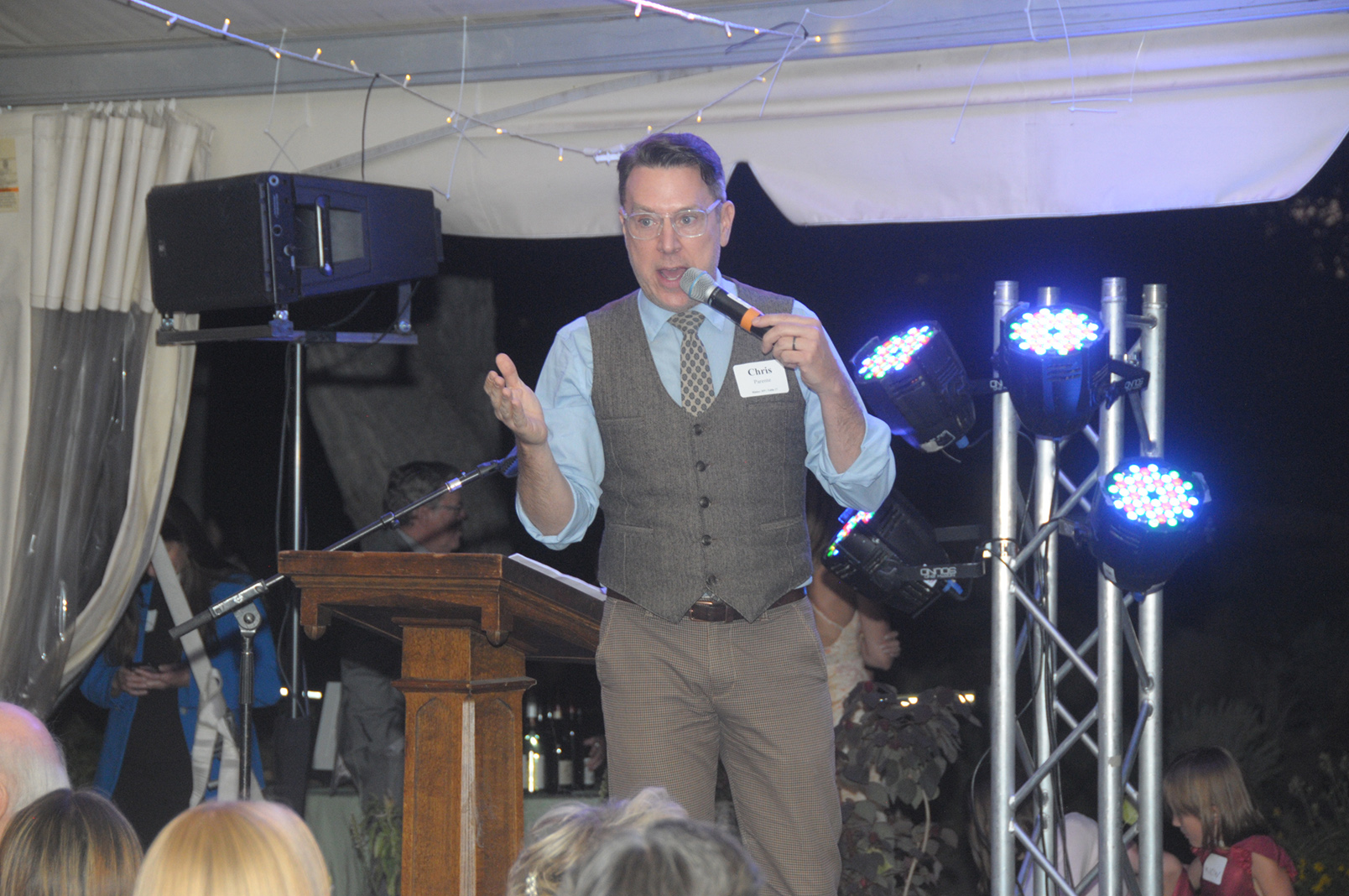 Emcee Chris Parente thanked guests for supporting the St. Francis ...