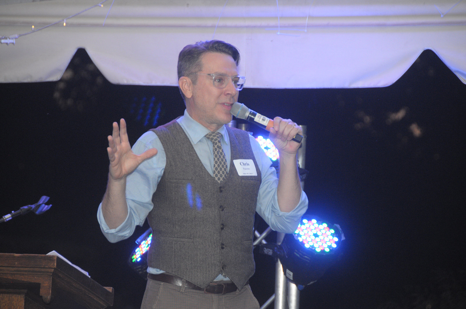 FOX31 TV Anchor Chris Parente served as emcee