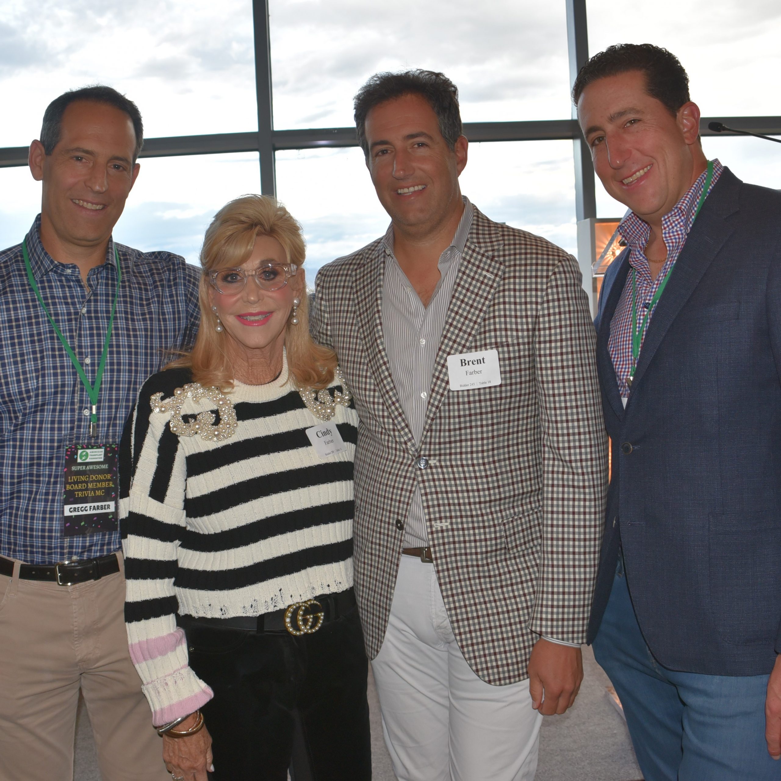 Gregg Farber, left, Cindy Farber, Brent Farber, Brad Farber