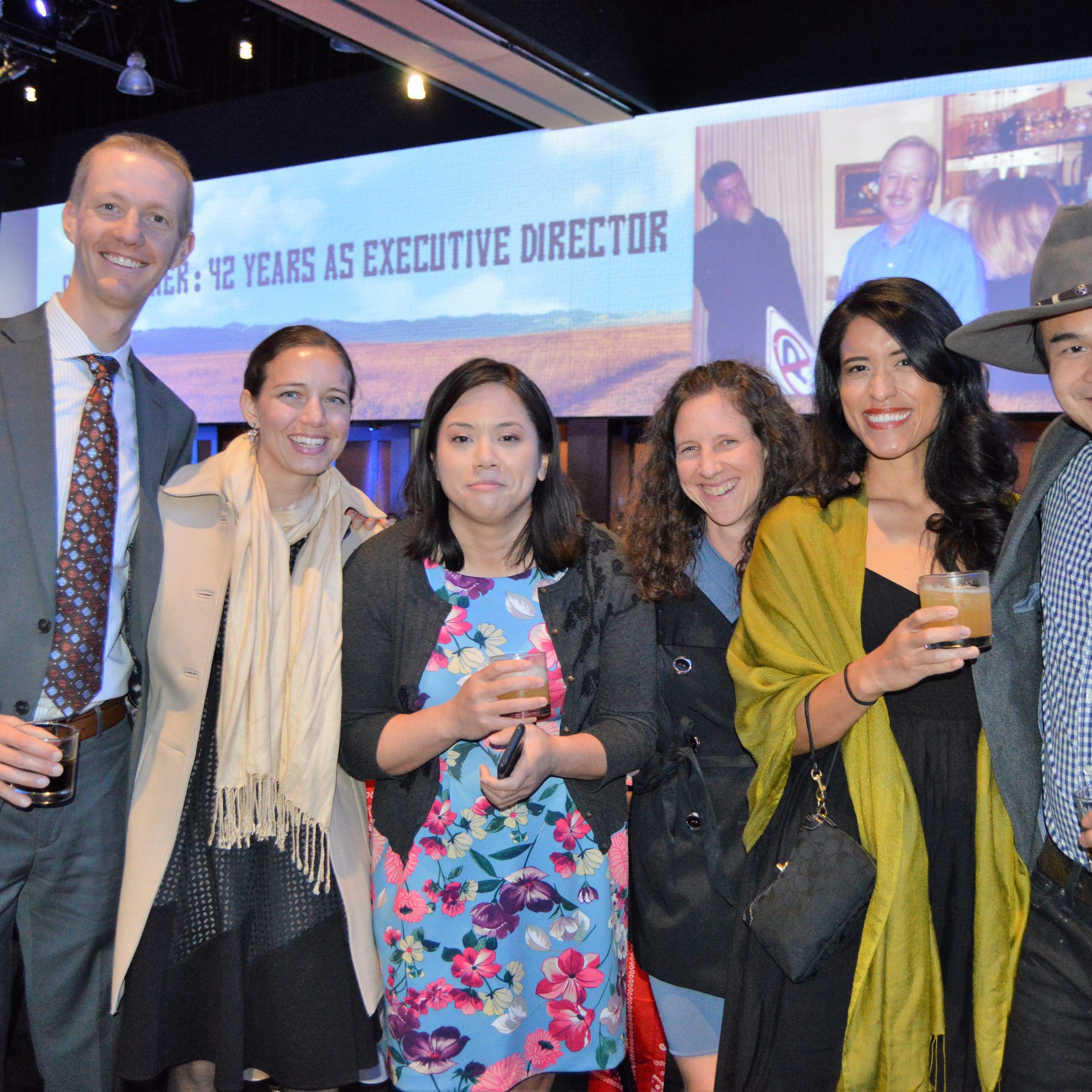 (l to r): Cory Woodruff, Sheila Begin, Natalie Ho, associate board ...