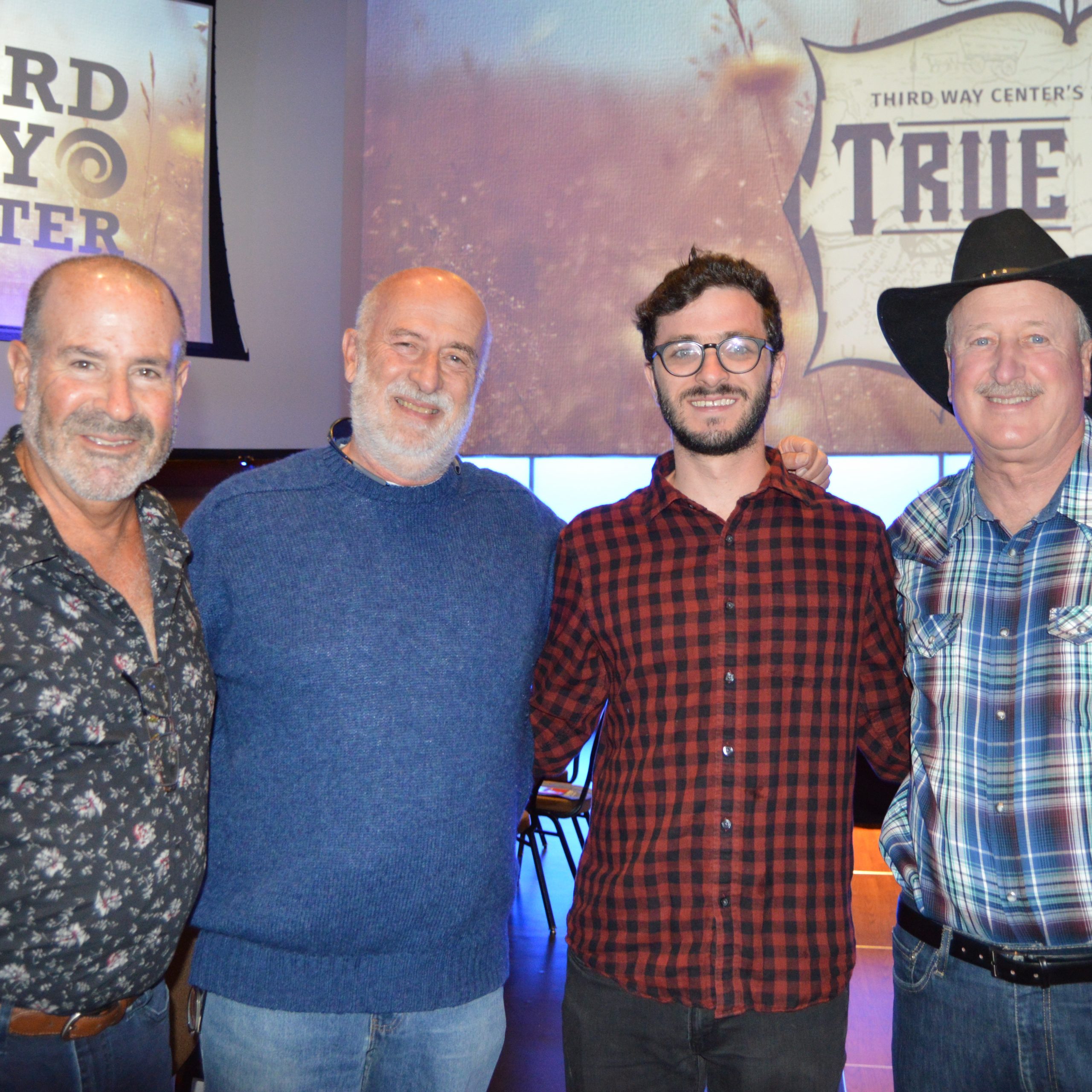 (l to r): Neil Bernstein, Terry Varkony, Max Eisner and retiring executive director David Eisner