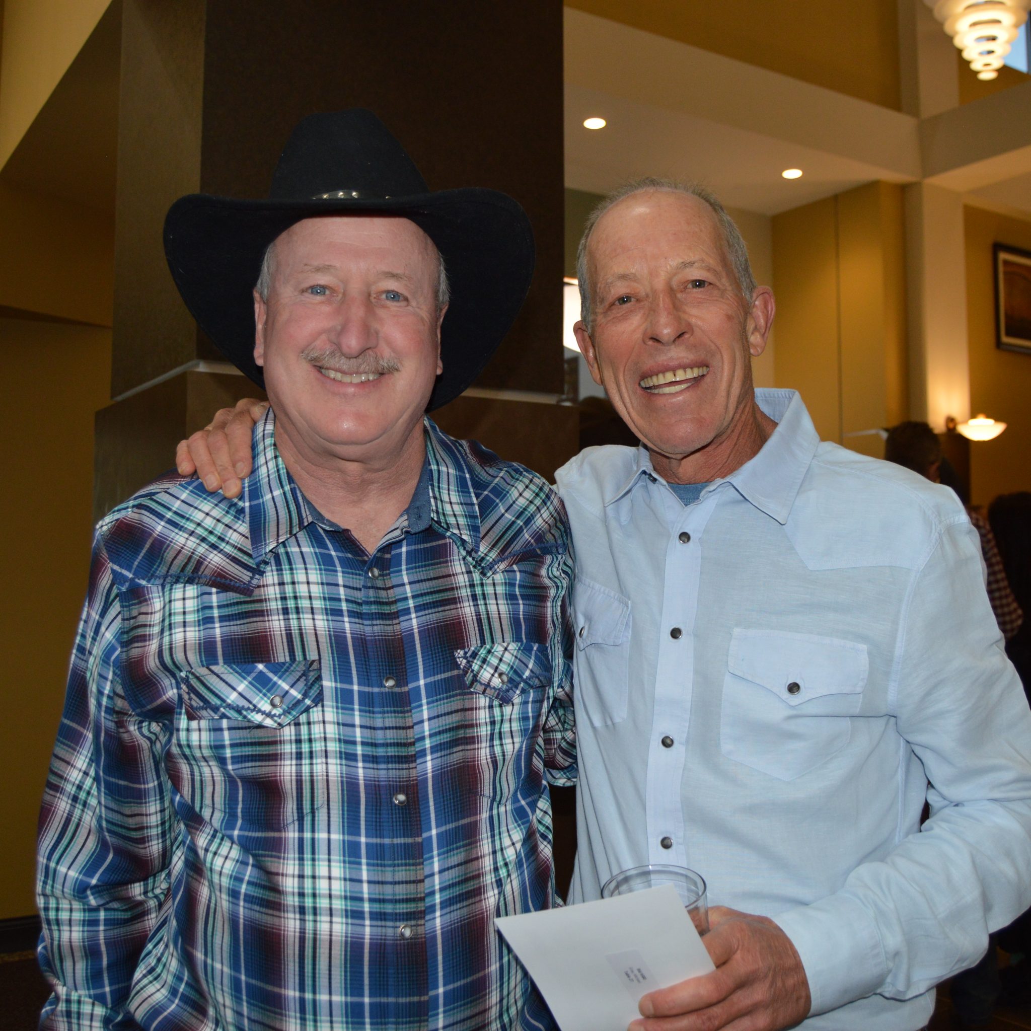 John and Katie Ringenberg (left), with Chris Maybee
