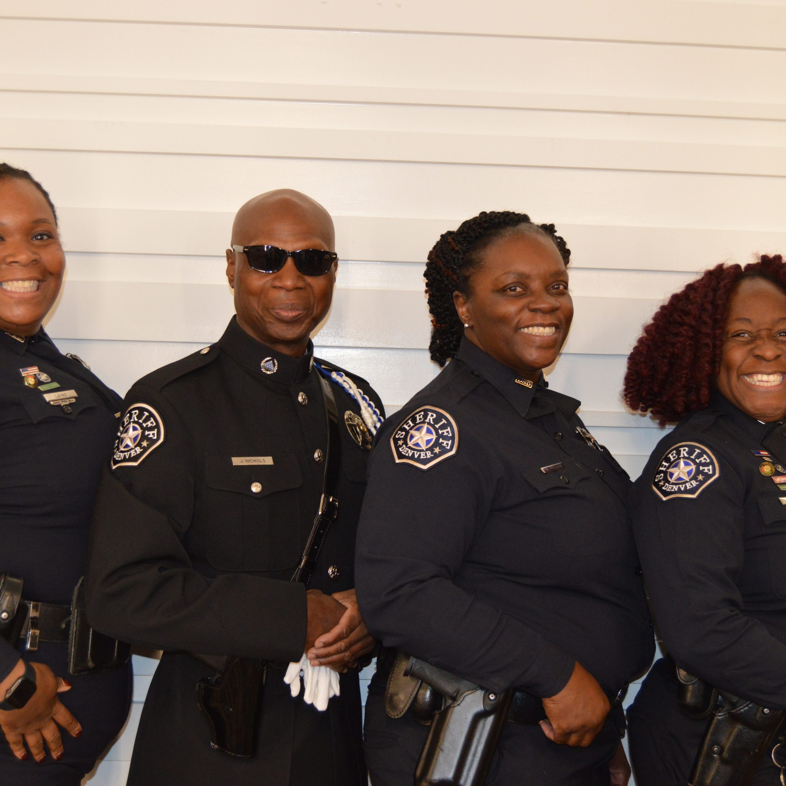 Denver Sheriff Department reps, front and center