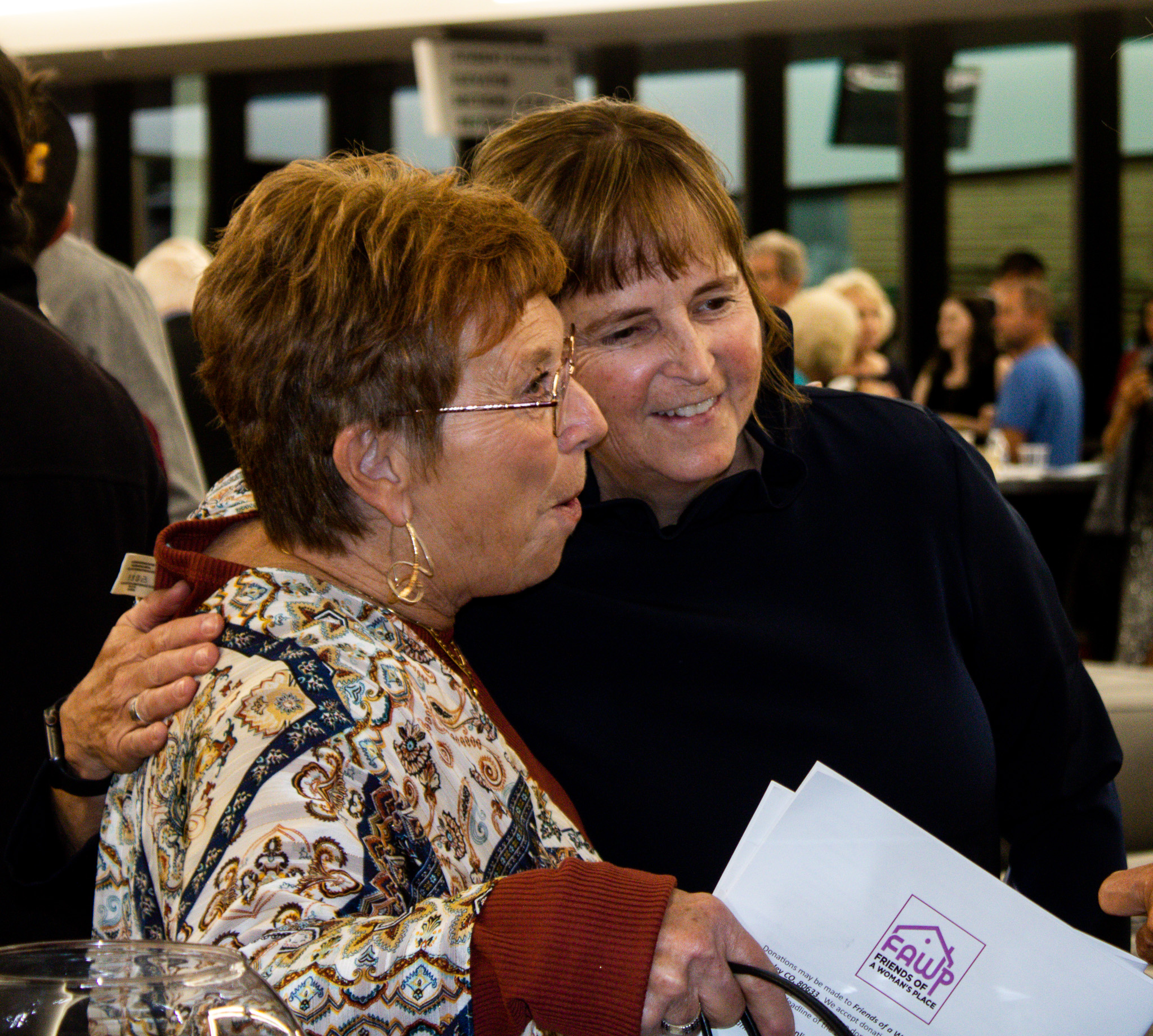 Board of Directors member Christie Malnati congratulating honoree Delia ...