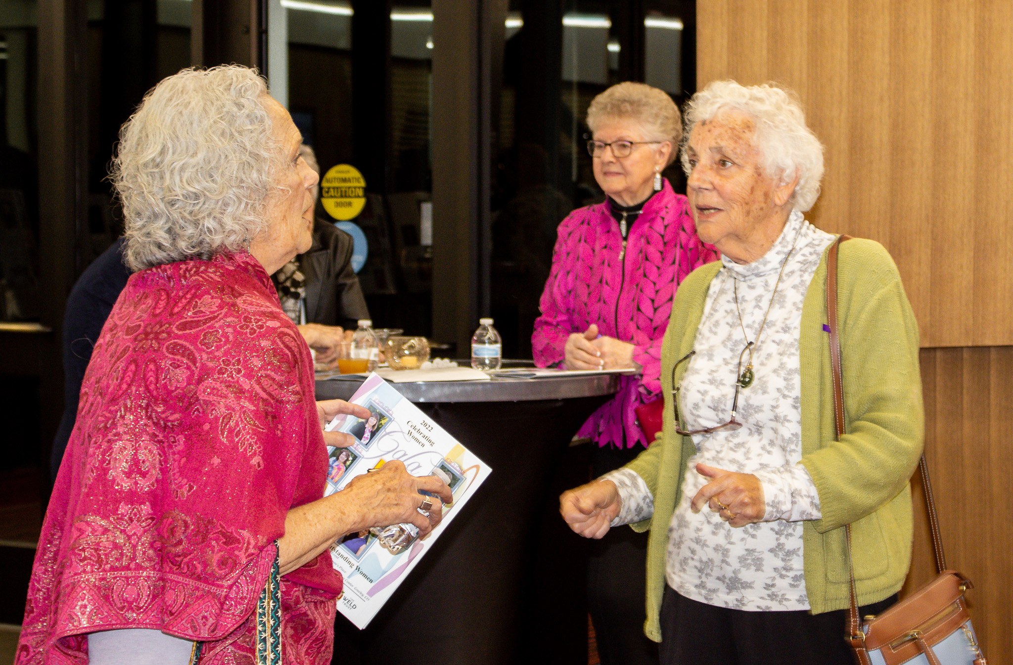 Susan Herald and Ila Leavy dance to the music