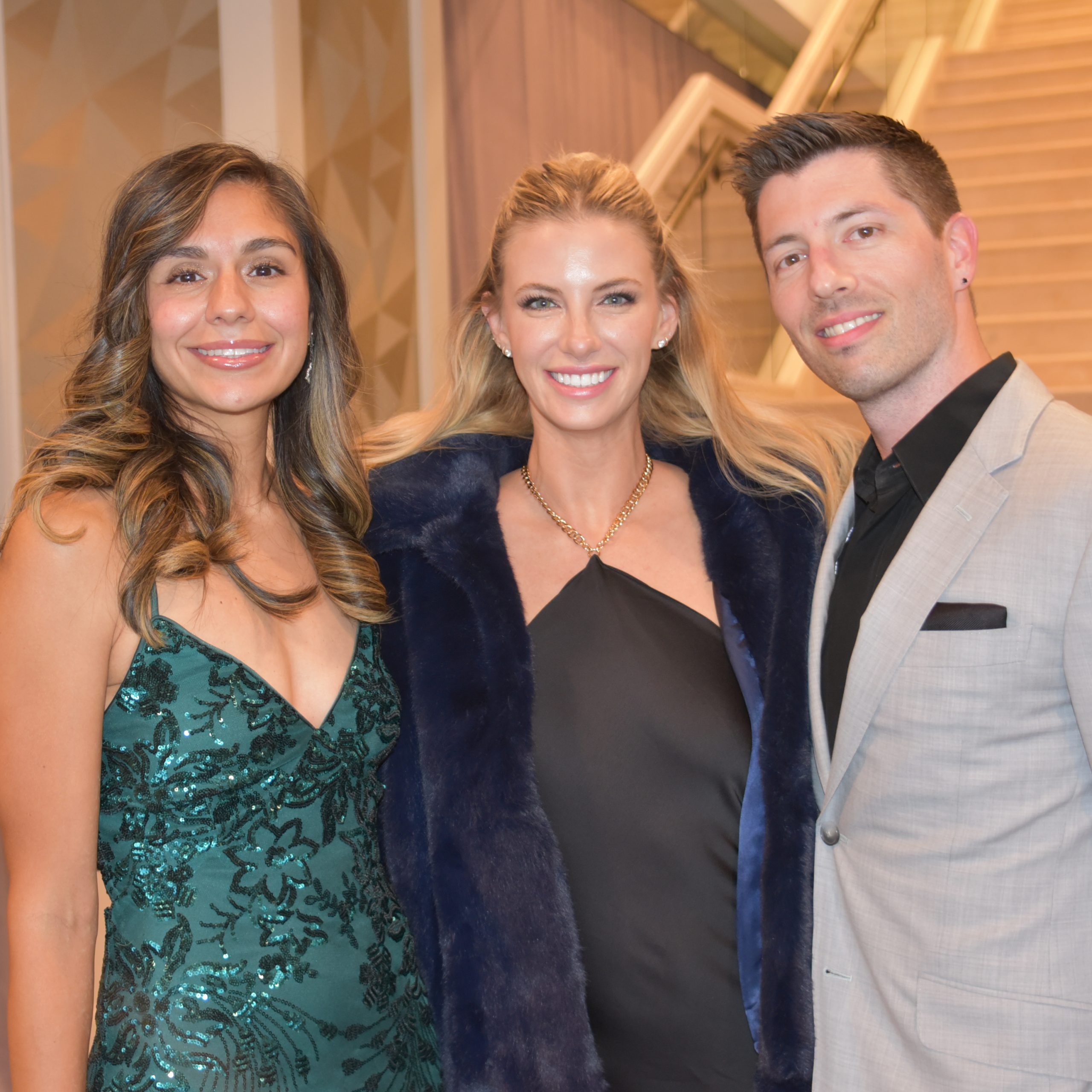 Stephanie Ritter, left, Marie Berrodin and Brian Ritter