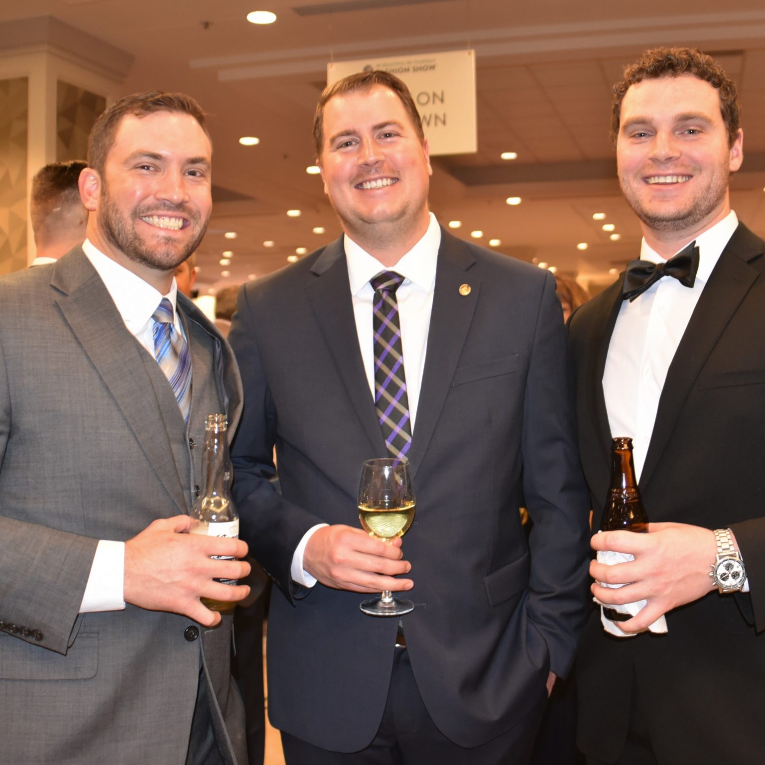 Bradley Joseph, left, Kathy Finley, Luke Stahmer