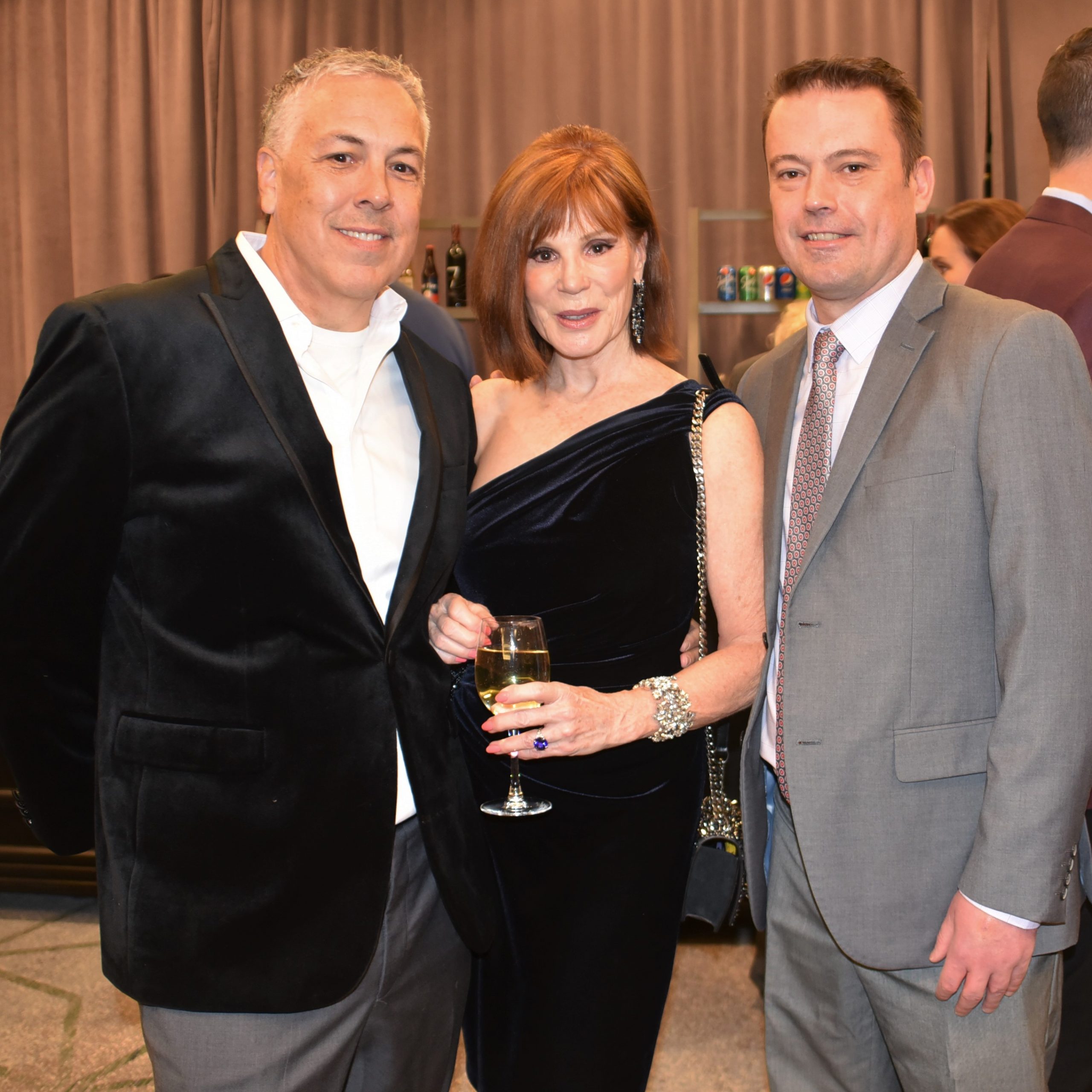 Bradley Joseph, left, Kathy Finley, Luke Stahmer