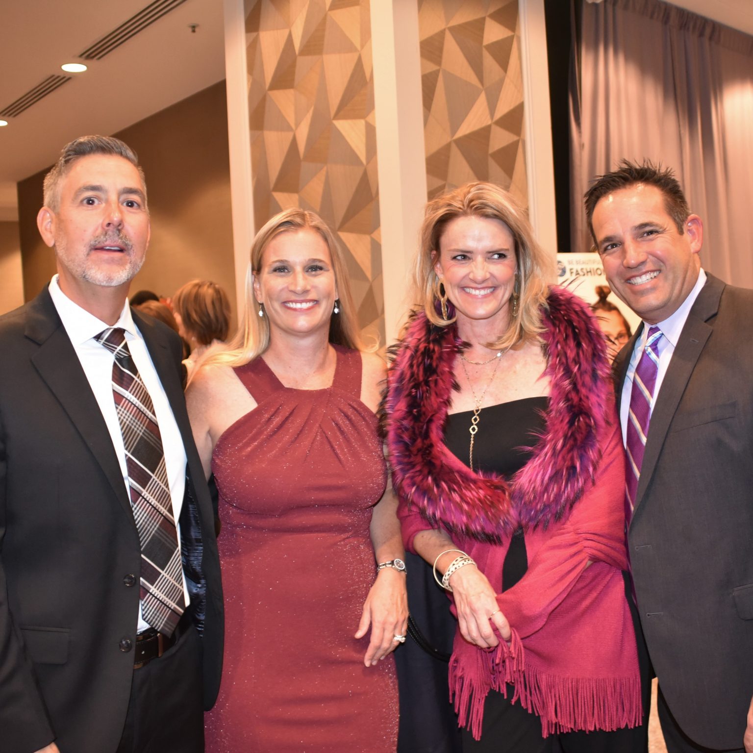 Greg Feith, left, Tanner Feith, Kim Christianson, Tom Green