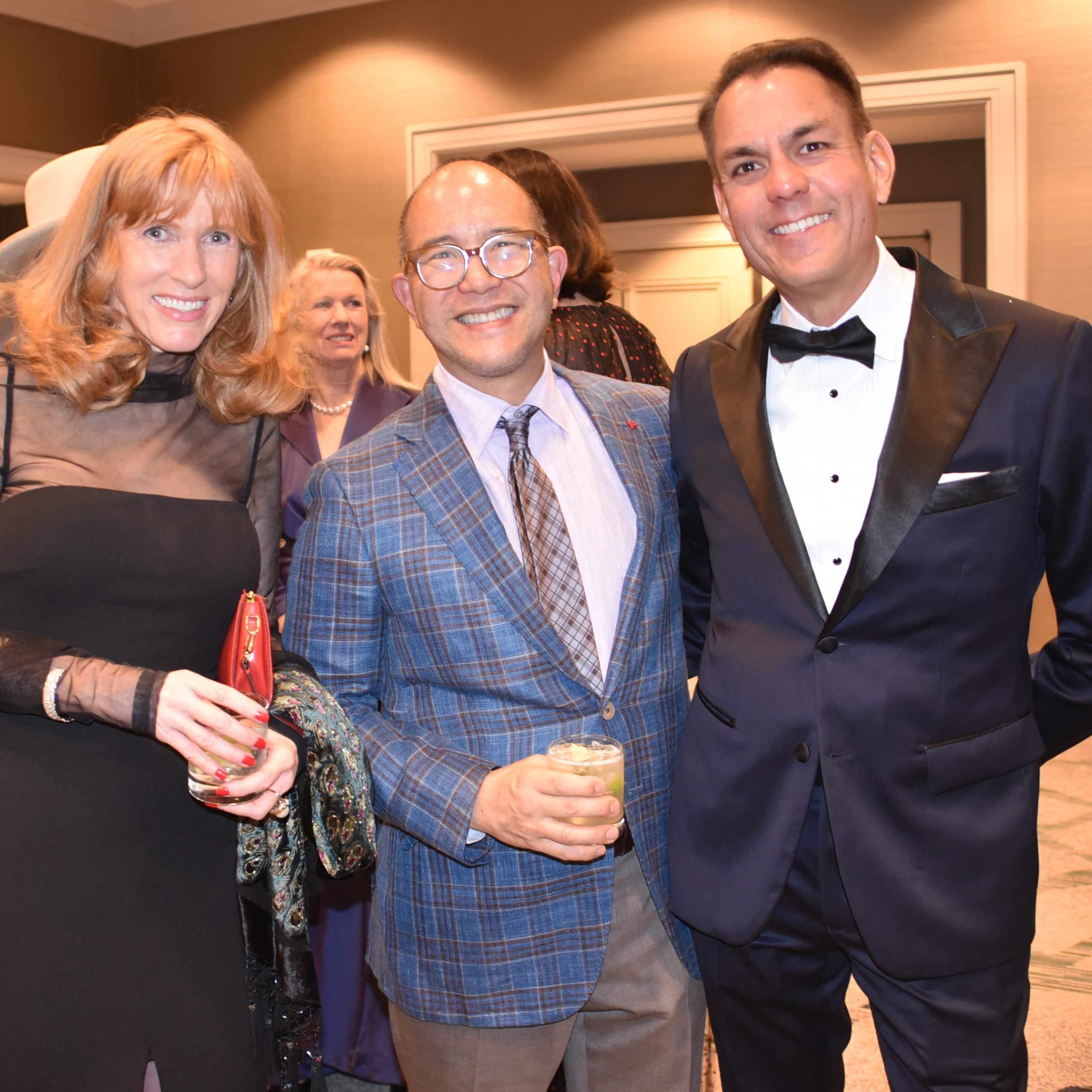 Kelly Butler, left, James Sie, Jeff Call