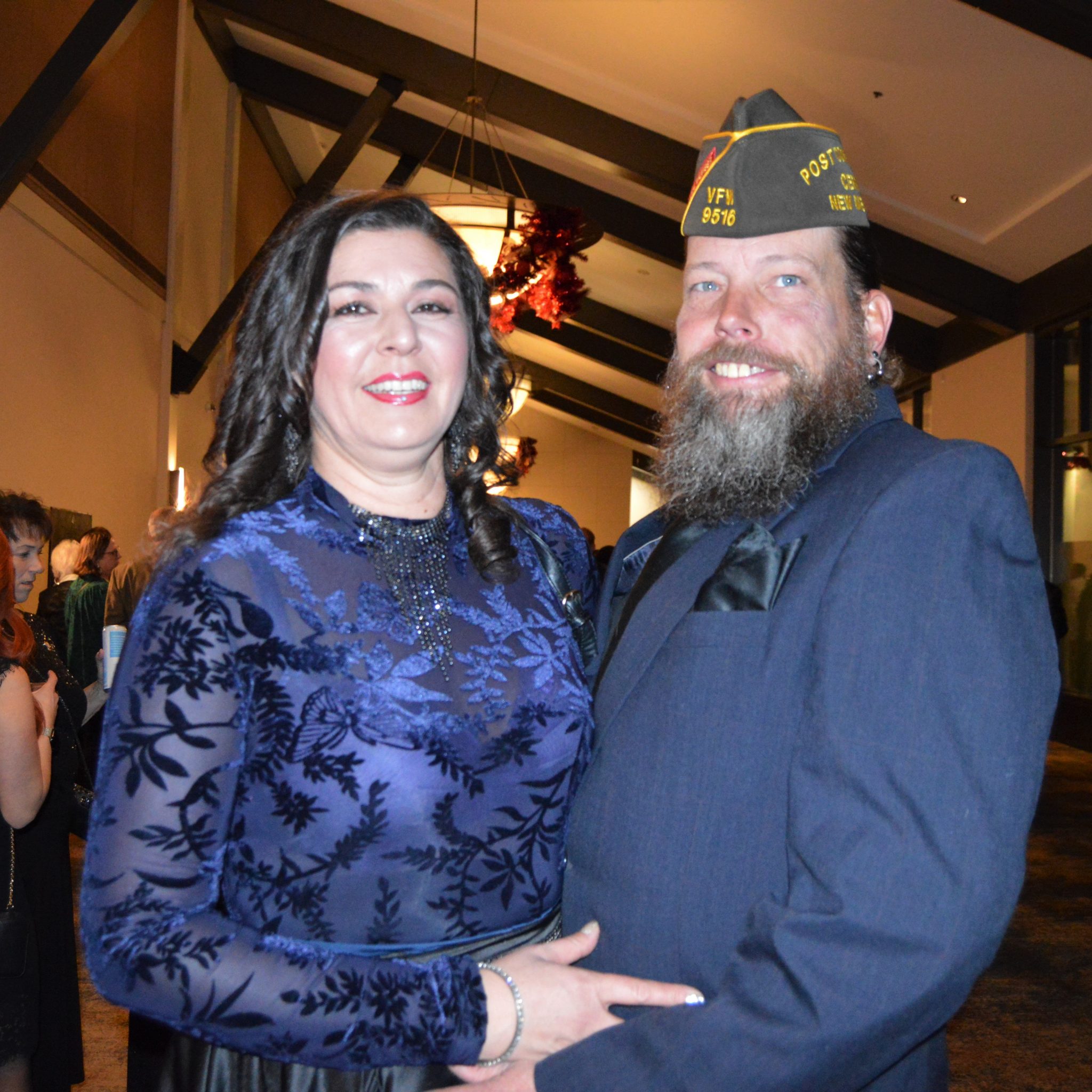 (l to r): Lennie Dolan; Carla Martinez, national VFW Auxiliary Sr. Vice President; Victoria Nevins