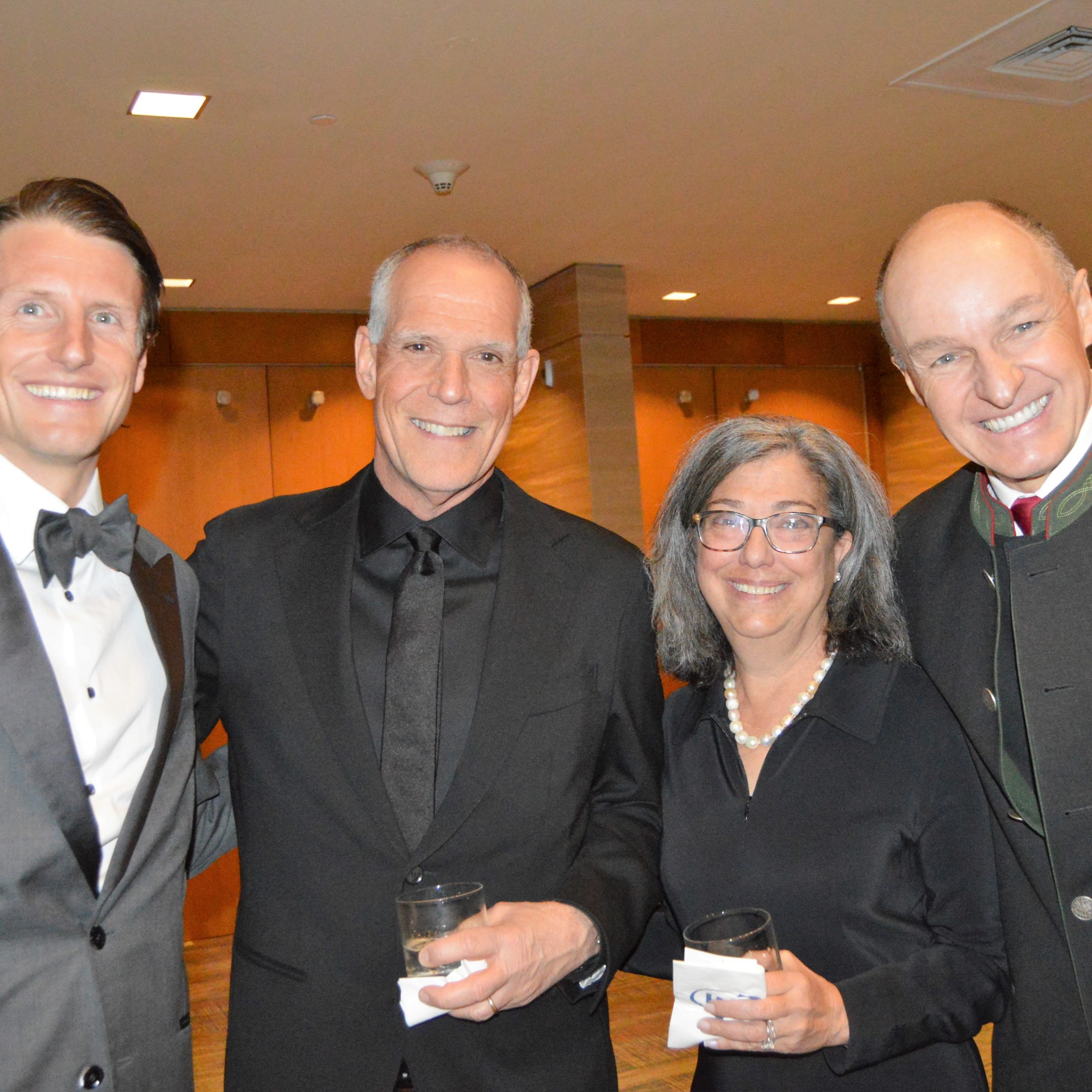 (l to r): Josh Smith, Tom and Margie Gart, Johannes Faessler