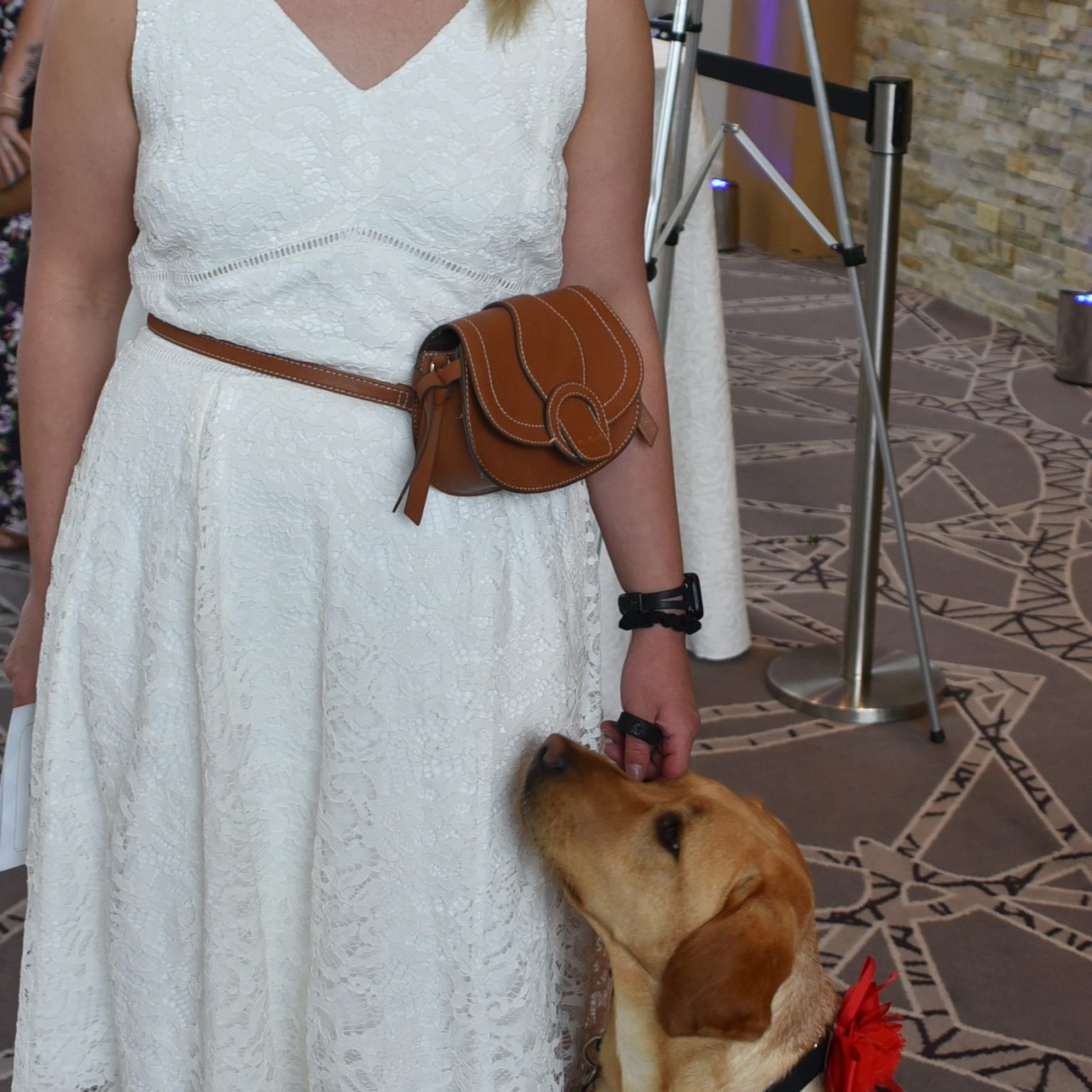 Becca Overlock, left, and Shelby Cramer with Lou and Lynx