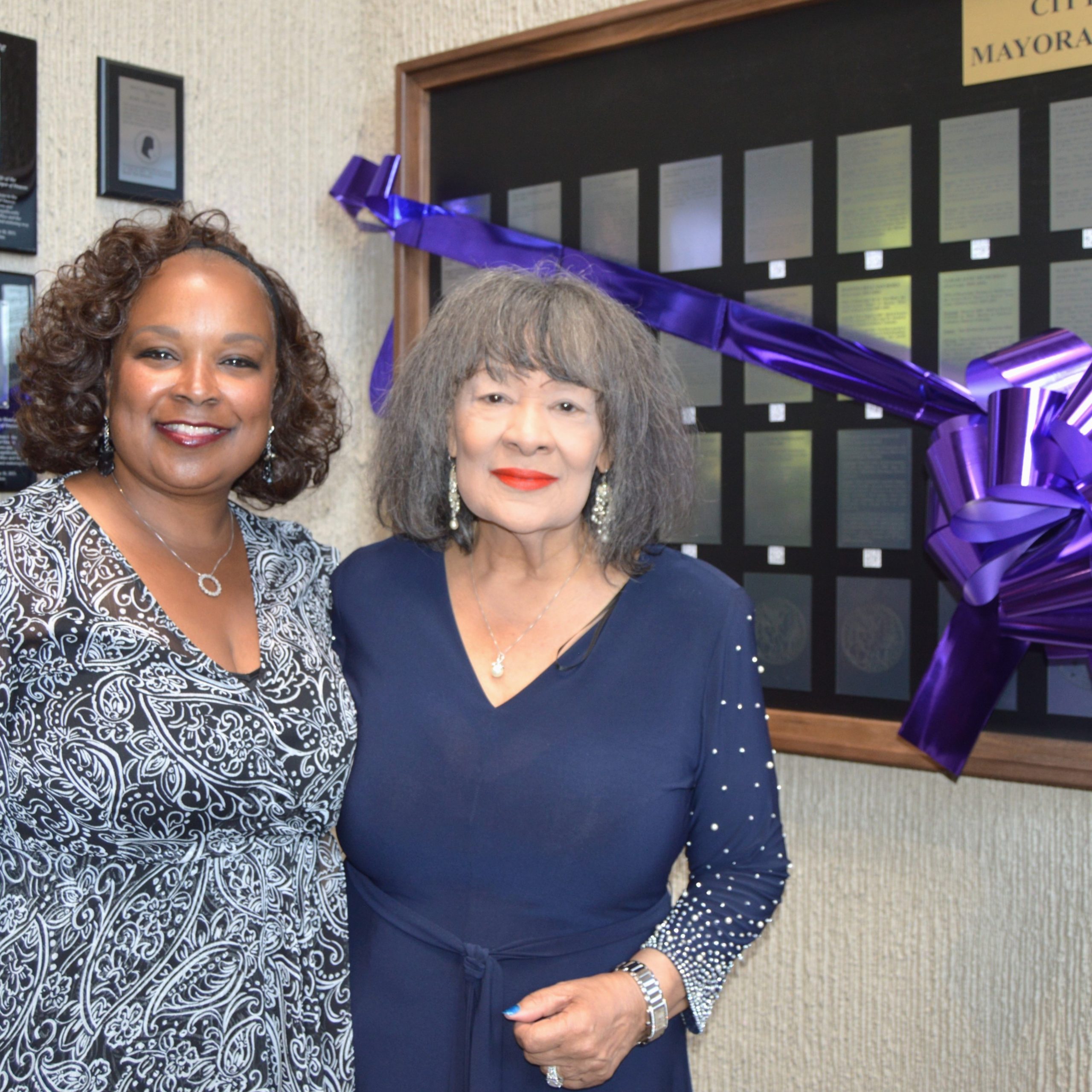 Mary Louise Lee (left), with WIlma Webb