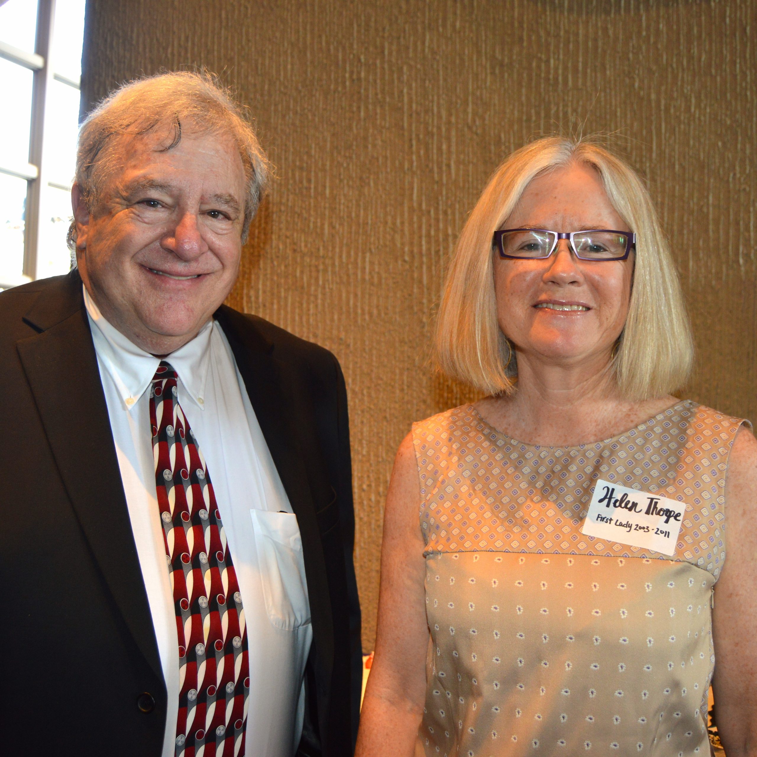 Jay Finesilver and former First Lady Helen Thorpe