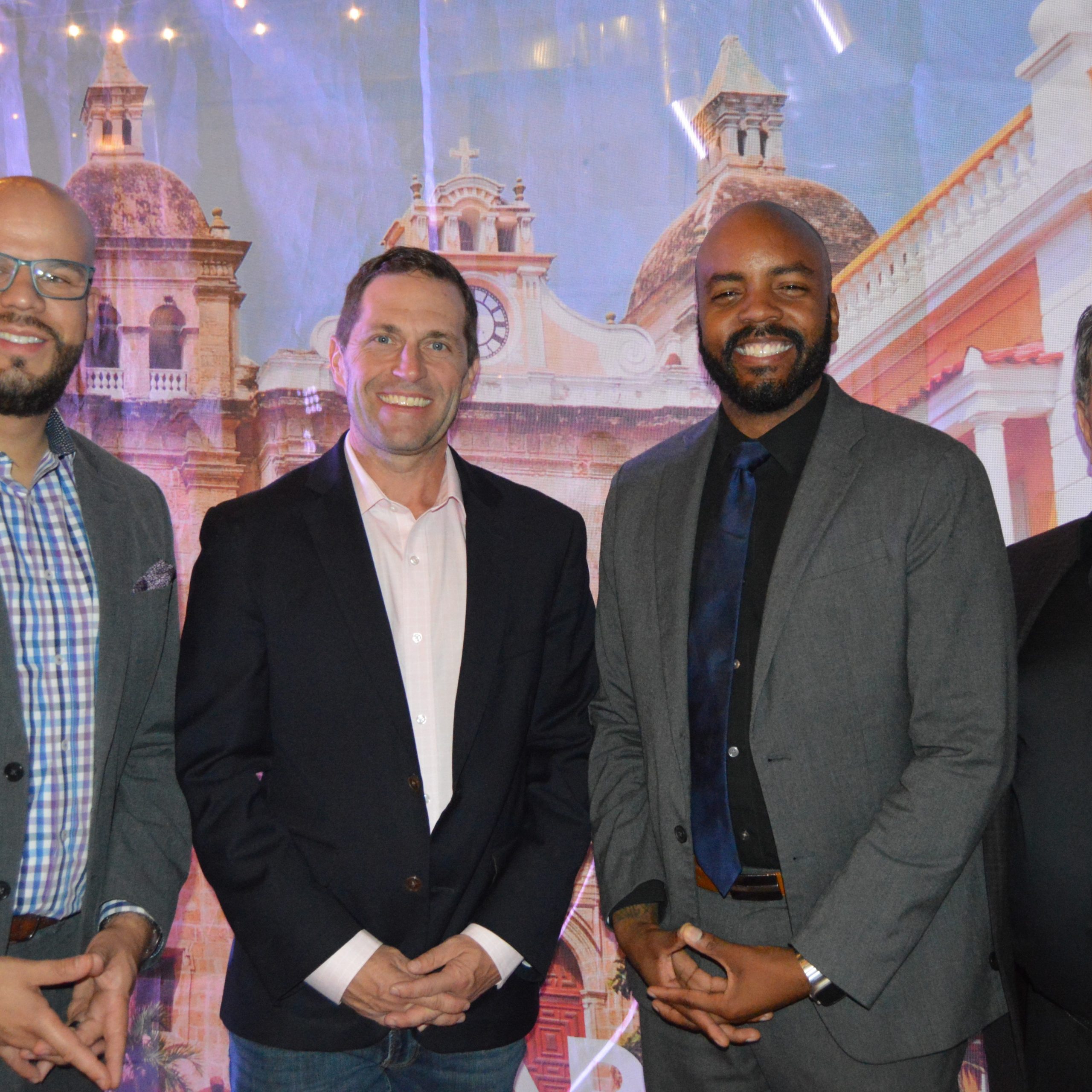 U.S. Rep. Jason Crow, Terrell Horton, Zee Ferrufino