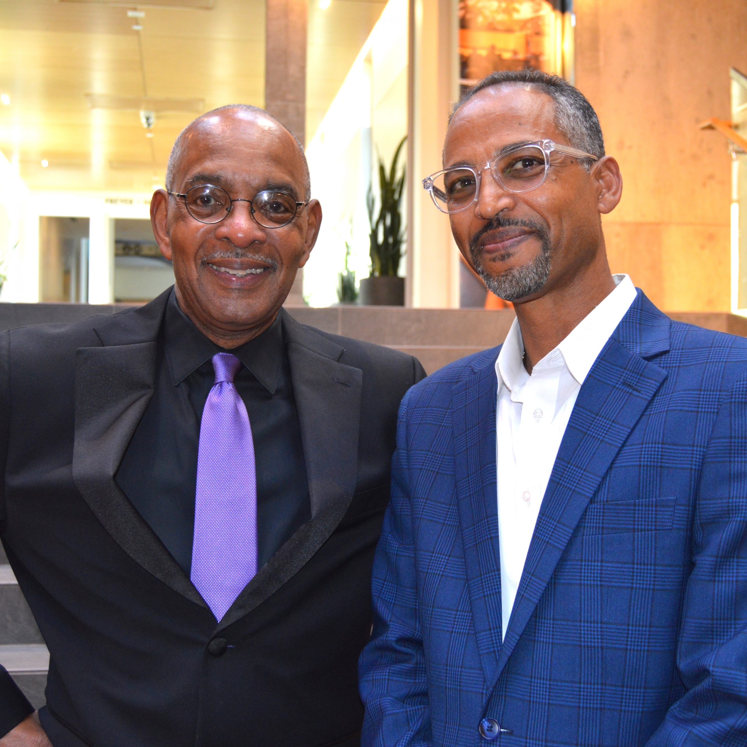 Darryl Collier (left) with Amlaku