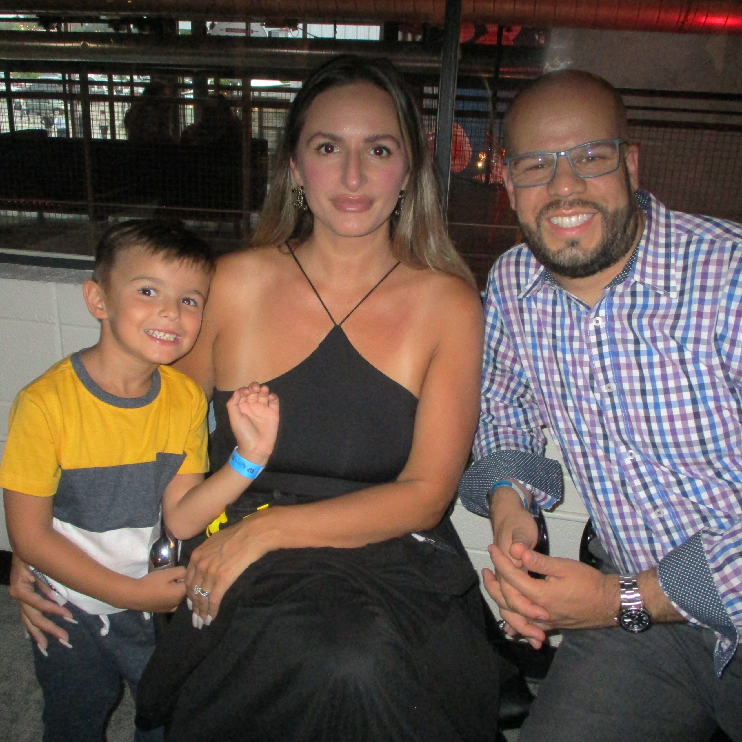 DPS Superintendent Alex Marrero, with wife Suzy and son Axel