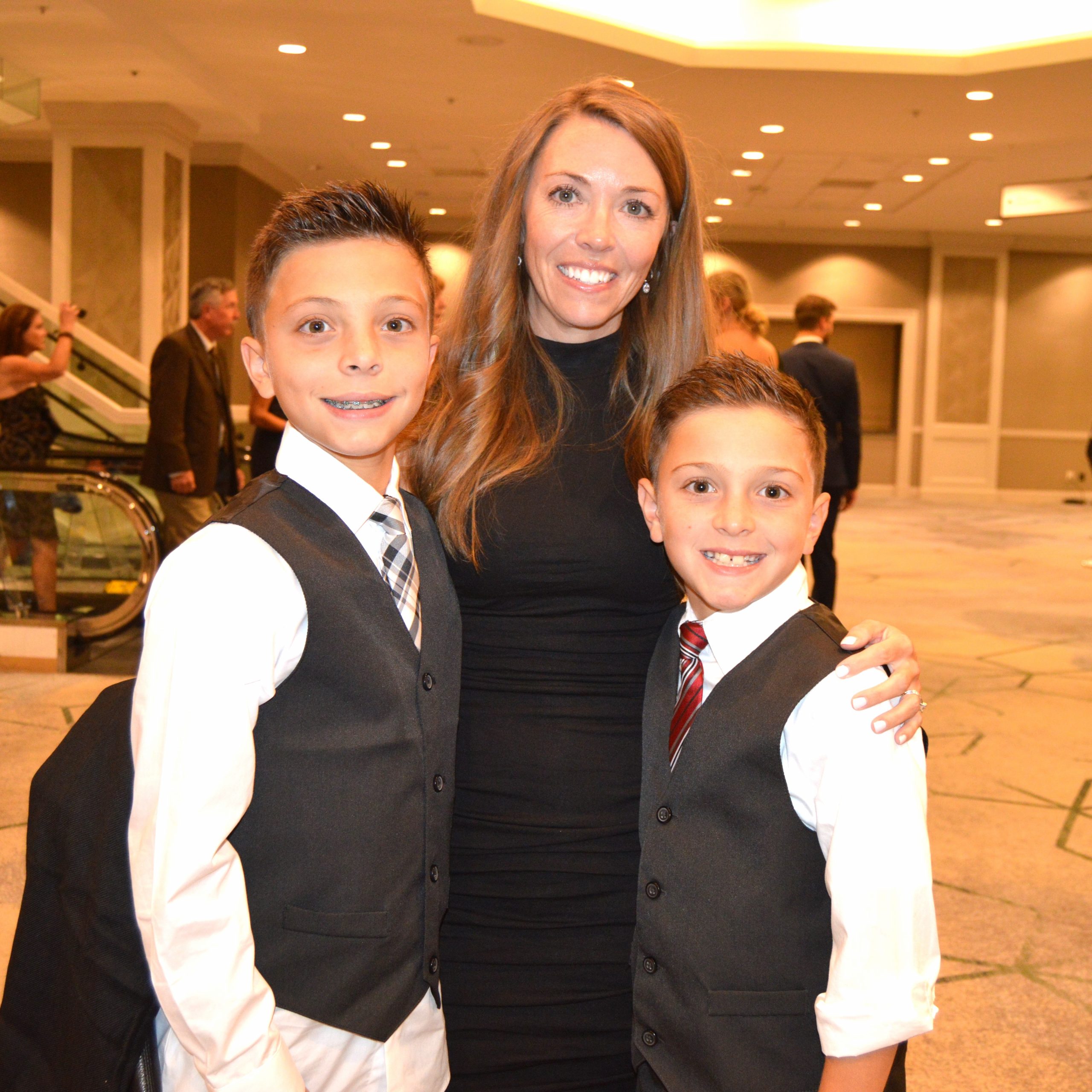 (l to r): Jacob, Valerie and Carter Topkis