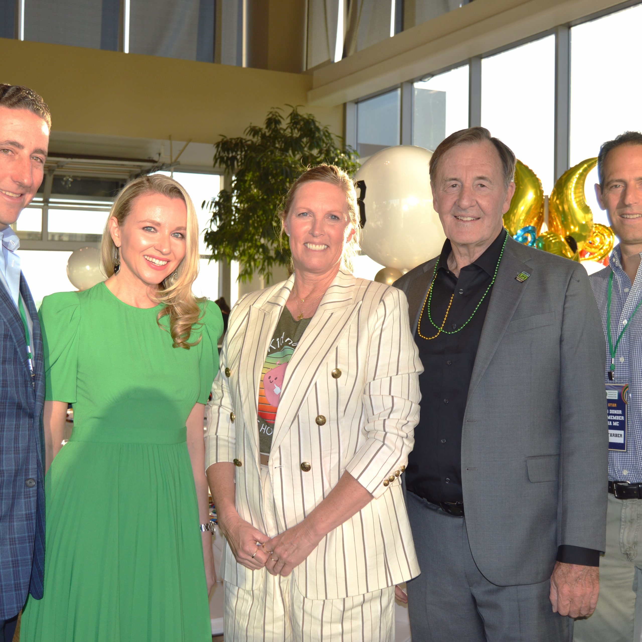 (l to r): Board chair Brad Farber; Anastasia Henry, executive director ...