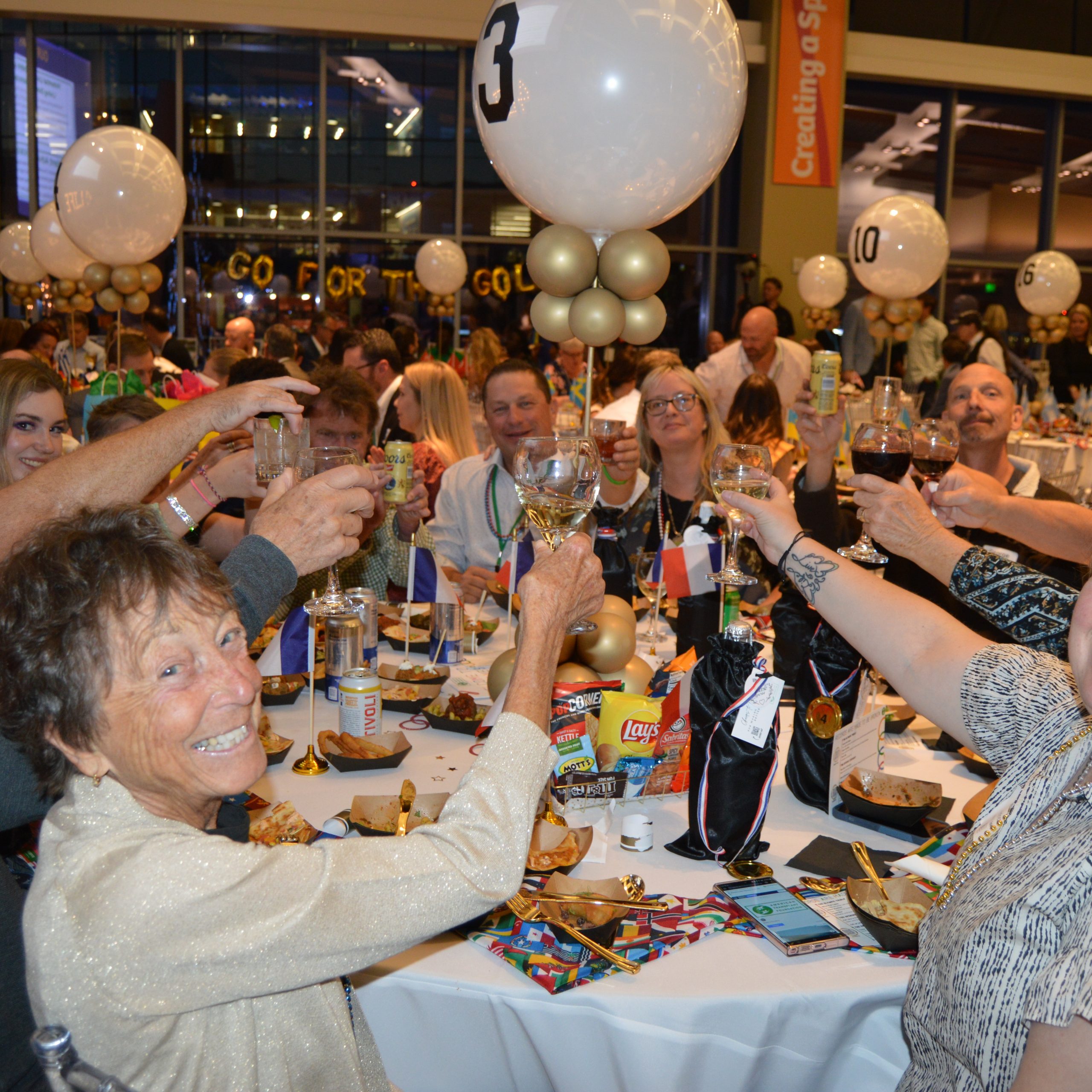 Lots to celebrate at the David and Amanda Repsher table!