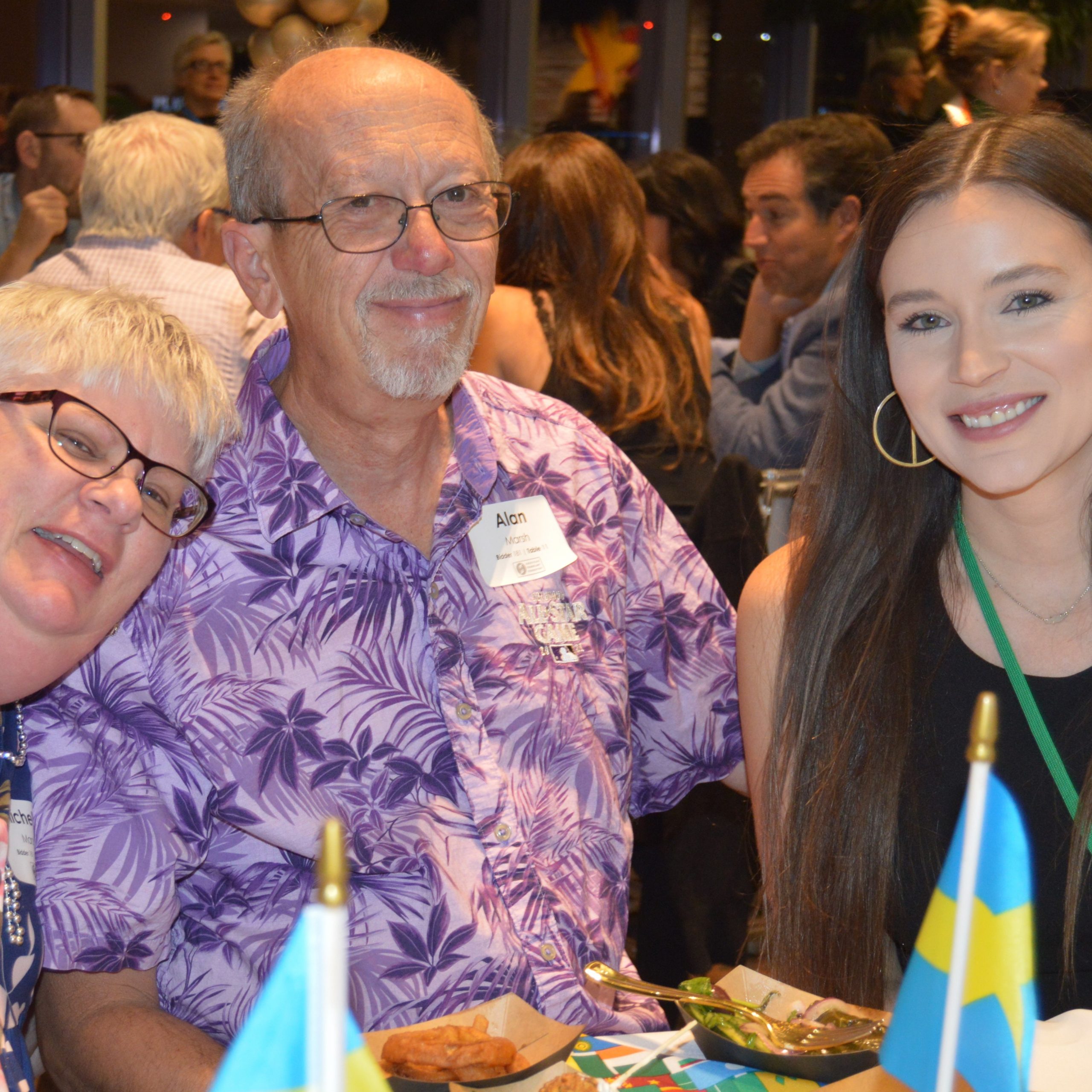 (l to r): Michelle and Alan Marsh, committee member Taylor Nagy